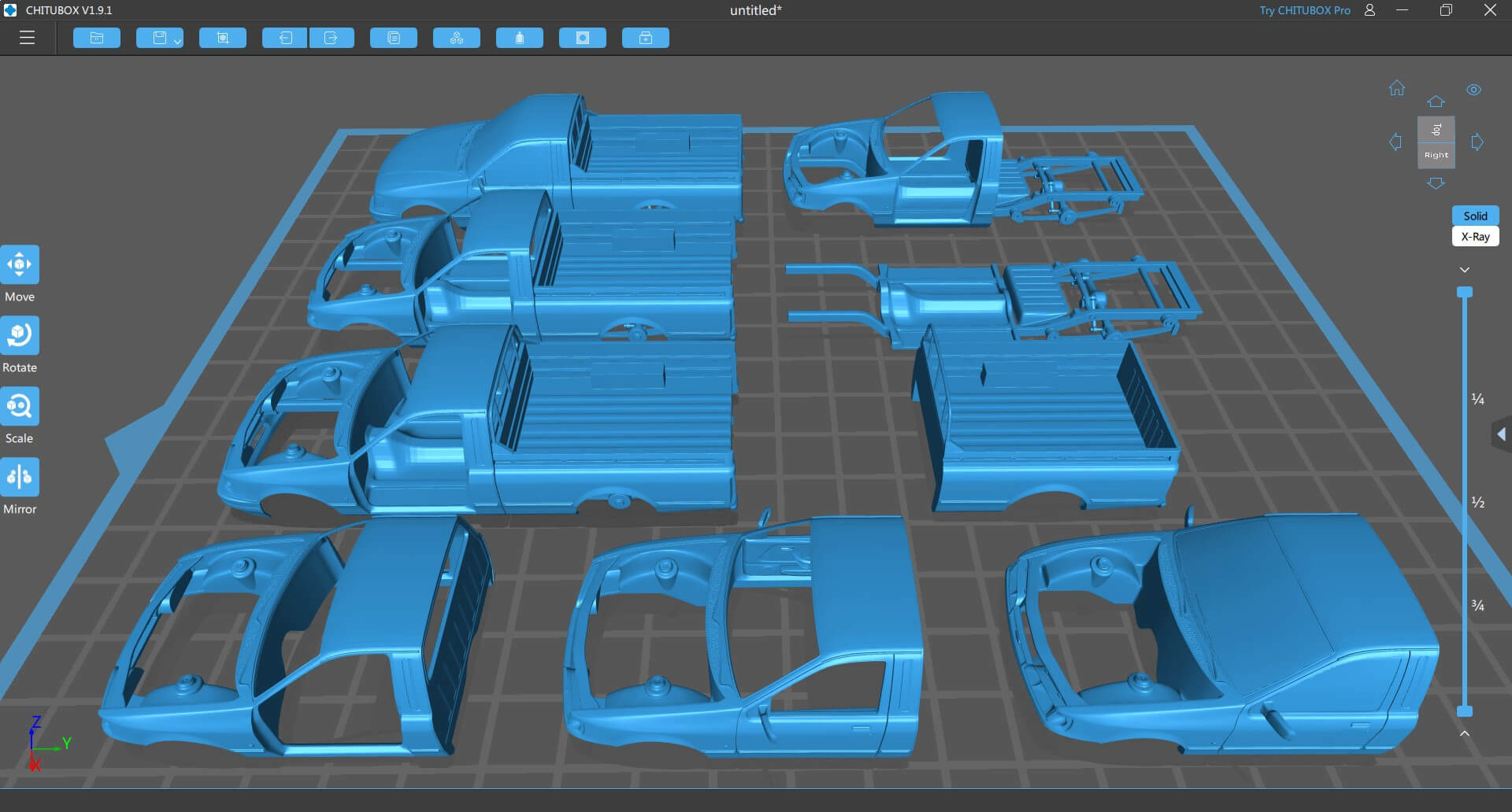 Sierra P100 Pick Up Print Kit - 3D Model by bayazoff