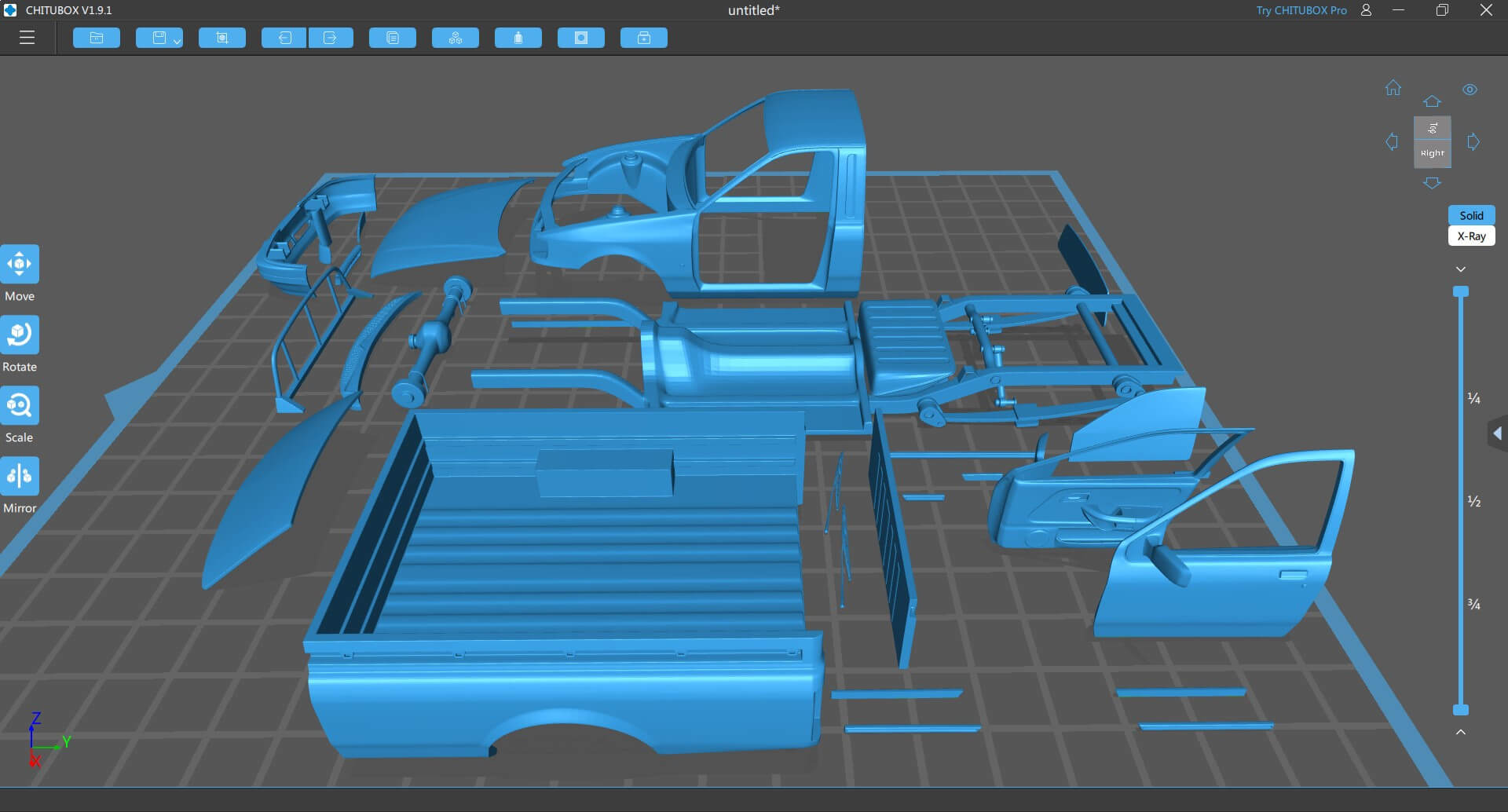 Sierra P100 Pick Up Print Kit - 3D Model by bayazoff