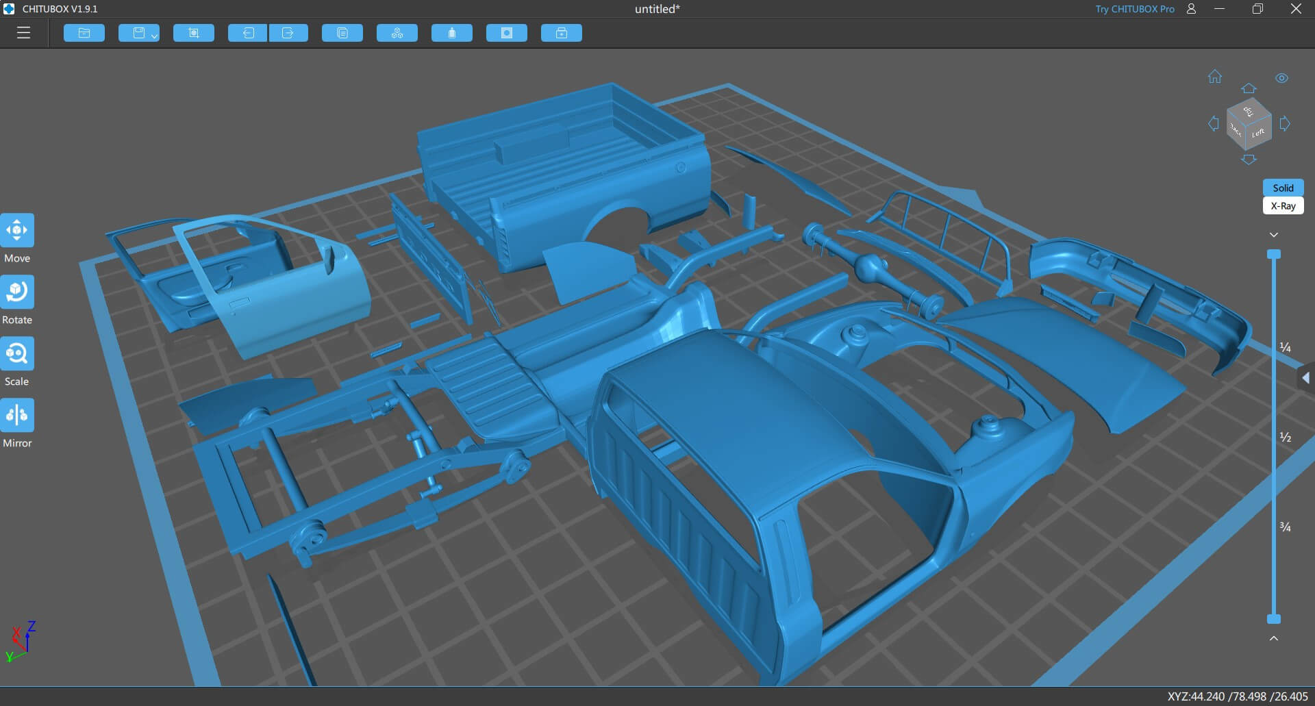 Sierra P100 Pick Up Print Kit - 3D Model by bayazoff