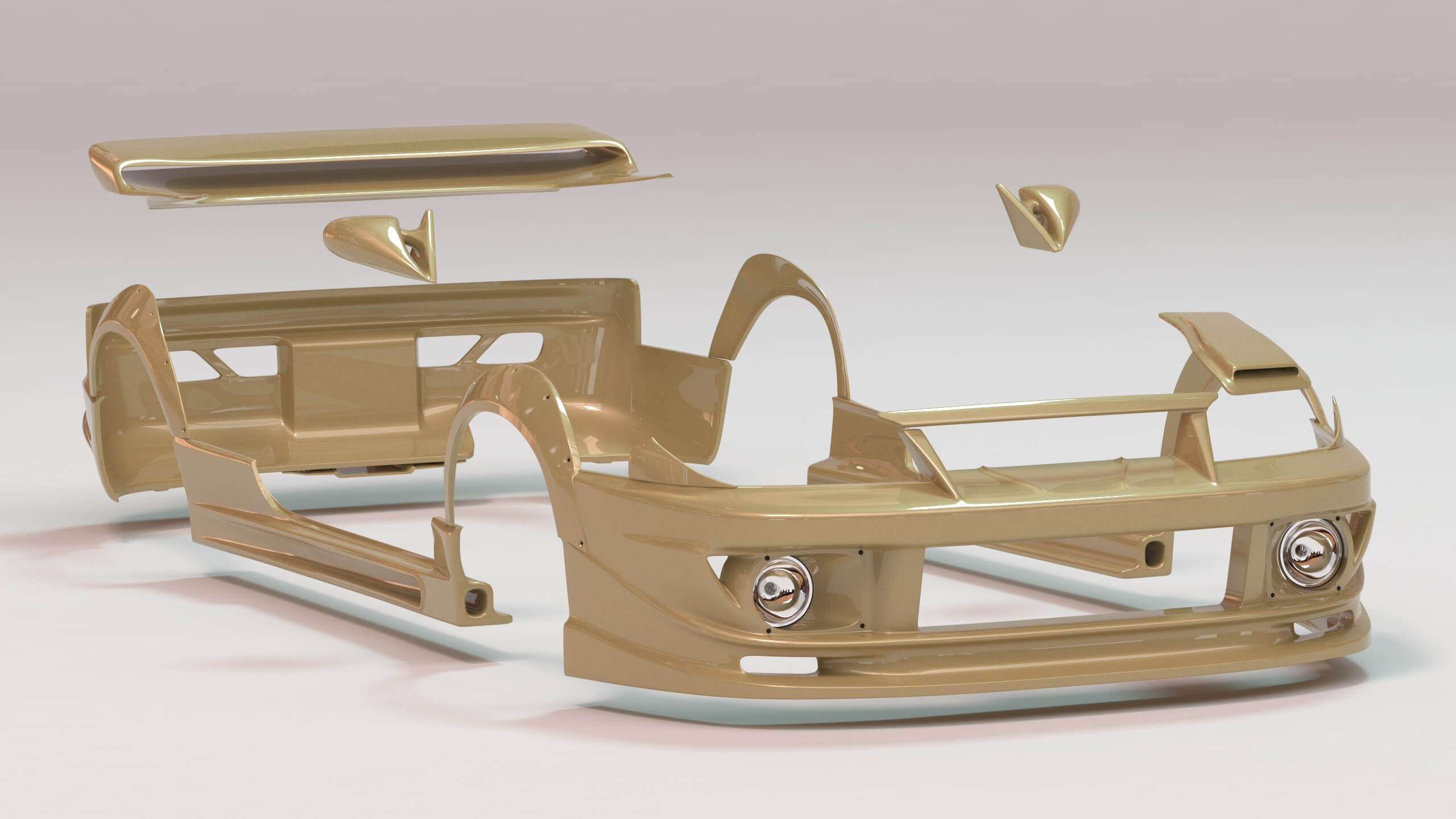 Skyline GTR-R33 Abflug Body Kit Printable 3D Model by bayazoff