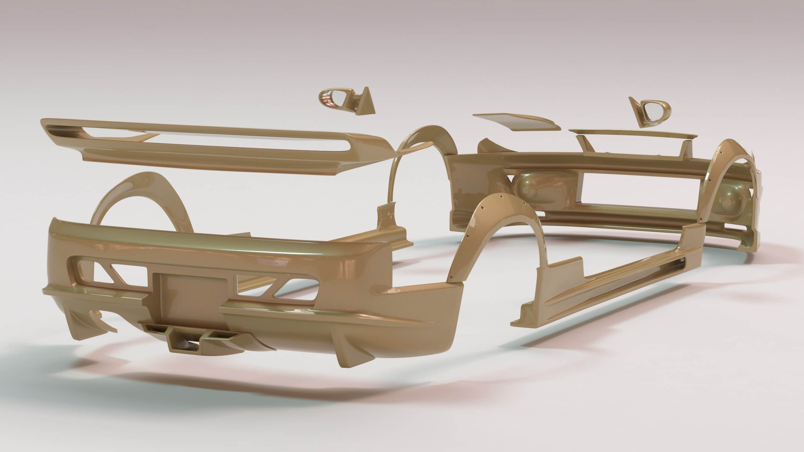 Skyline GTR-R33 Abflug Body Kit Printable 3D Model by bayazoff