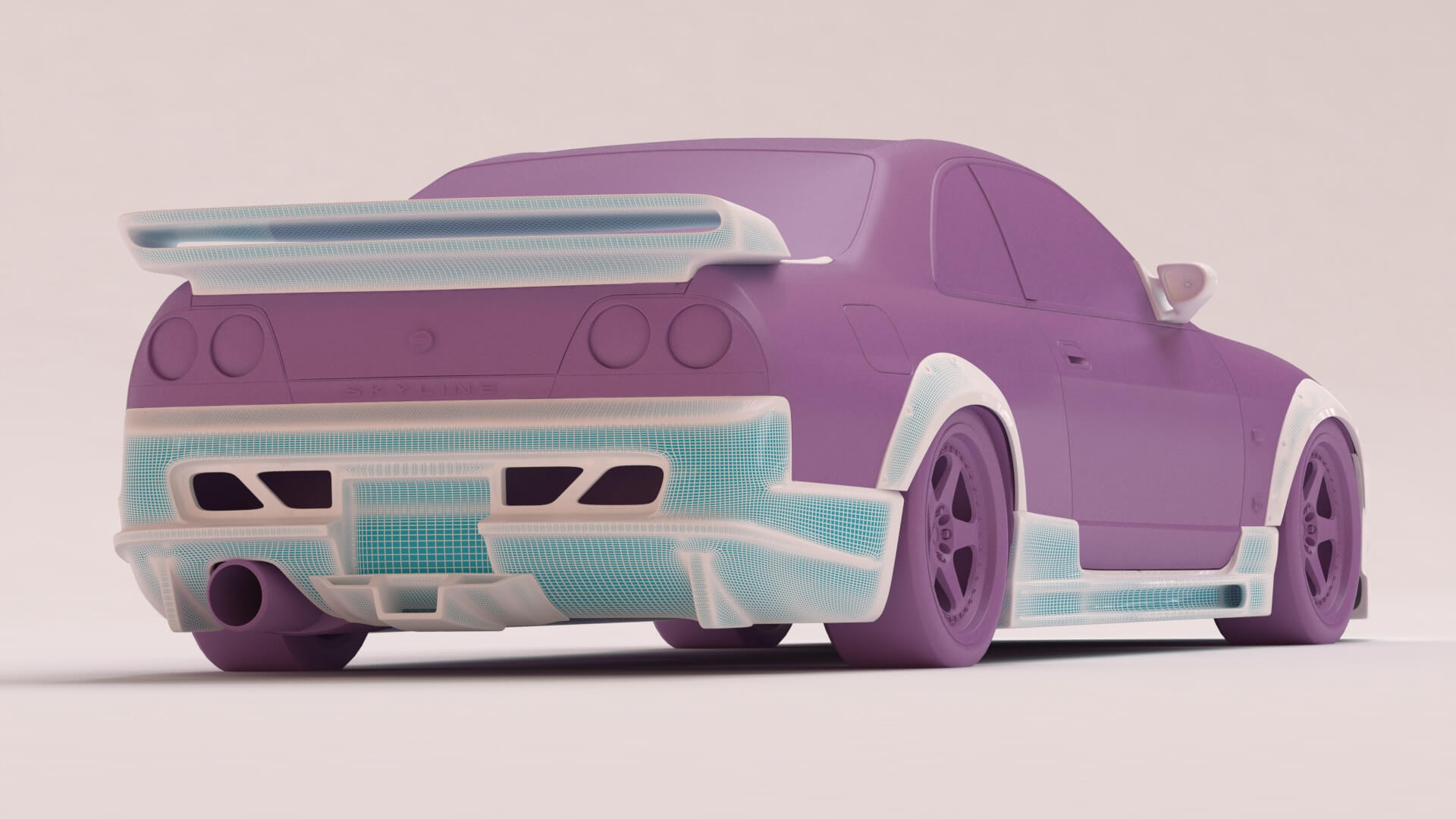 Skyline GTR-R33 Abflug Body Kit Printable 3D Print Model by bayazoff