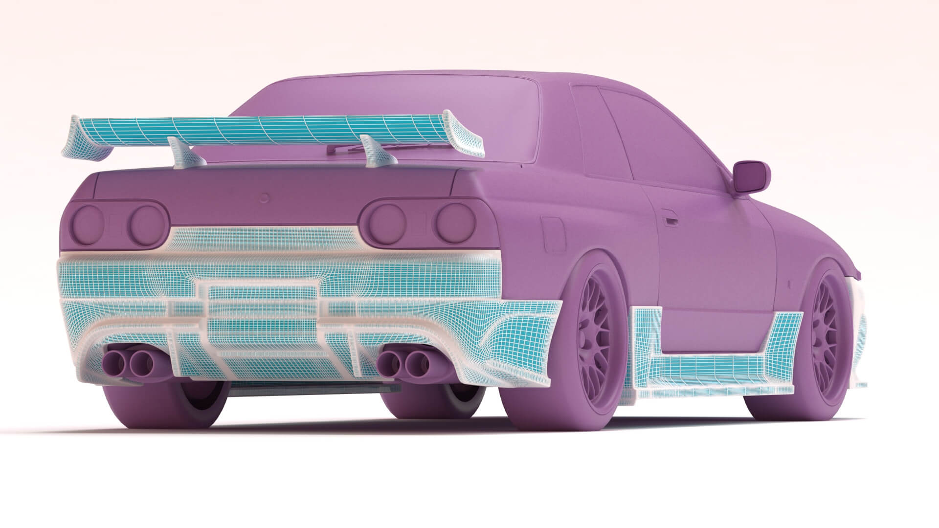 Skyline R32 T2 Aero Kit Printable - 3D Model by bayazoff