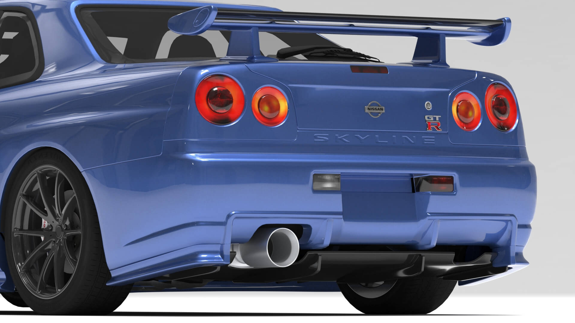 Skyline R34 S-Tune Bodykit and Custom Addons 3D Print Model by bayazoff