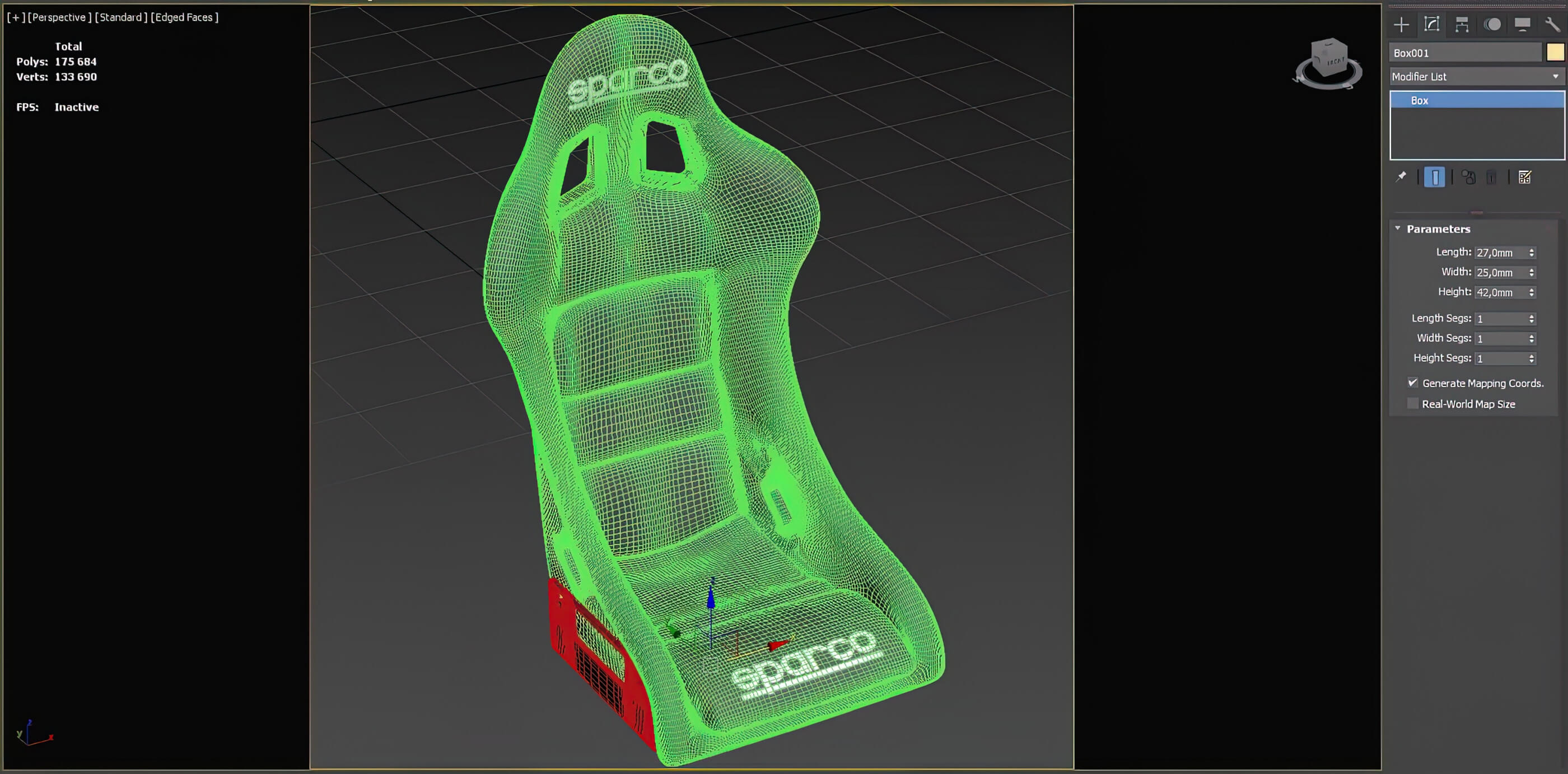 Sparco Rev Racing Seat - 3D Model by bayazoff