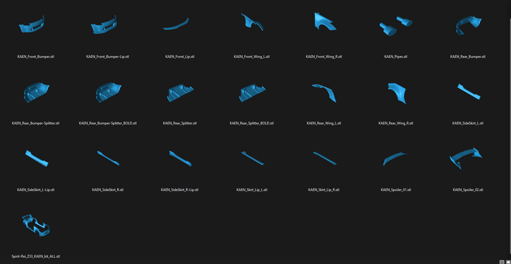 Spirit-Rei Z33 Kaen Kit 3D Model by bayazoff