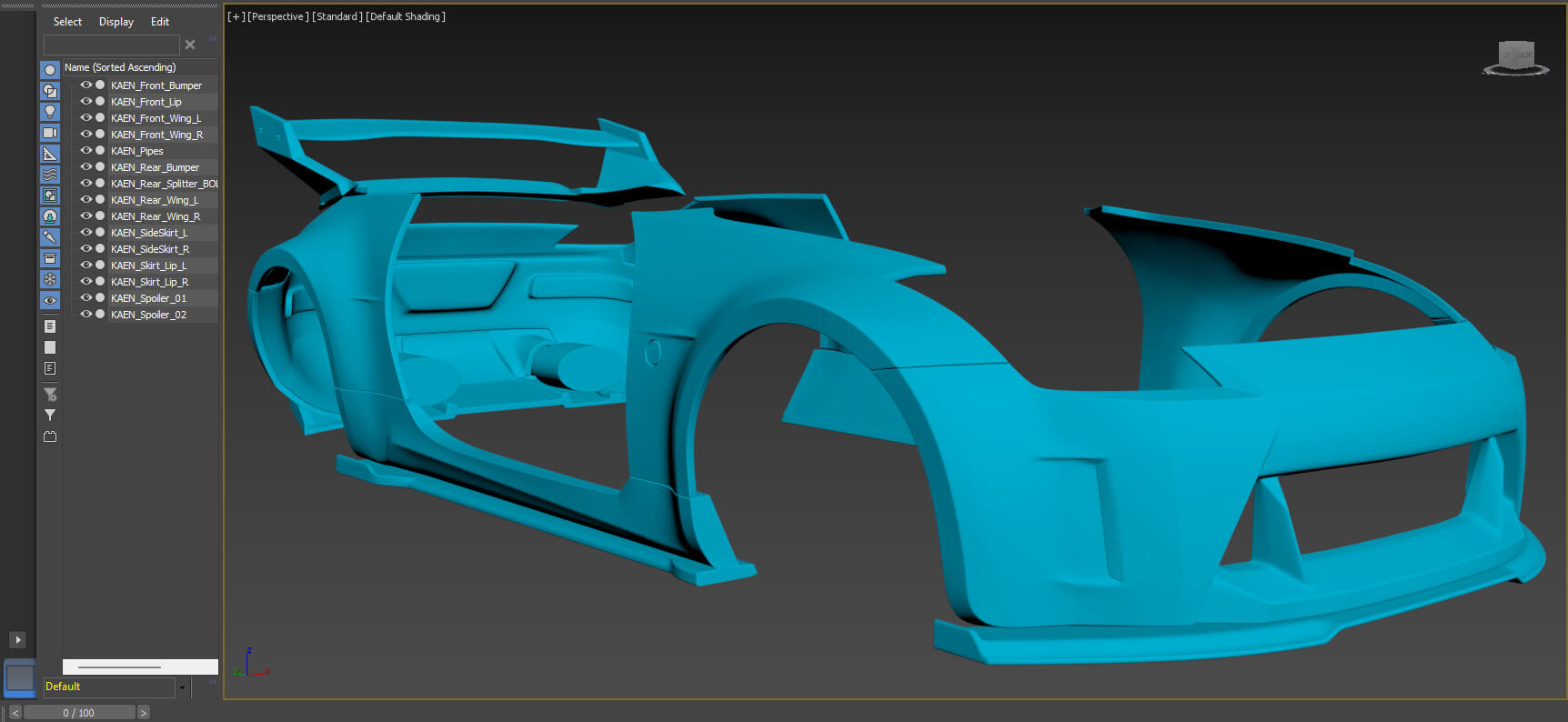 Spirit-Rei Z33 Kaen Kit 3D Model by bayazoff