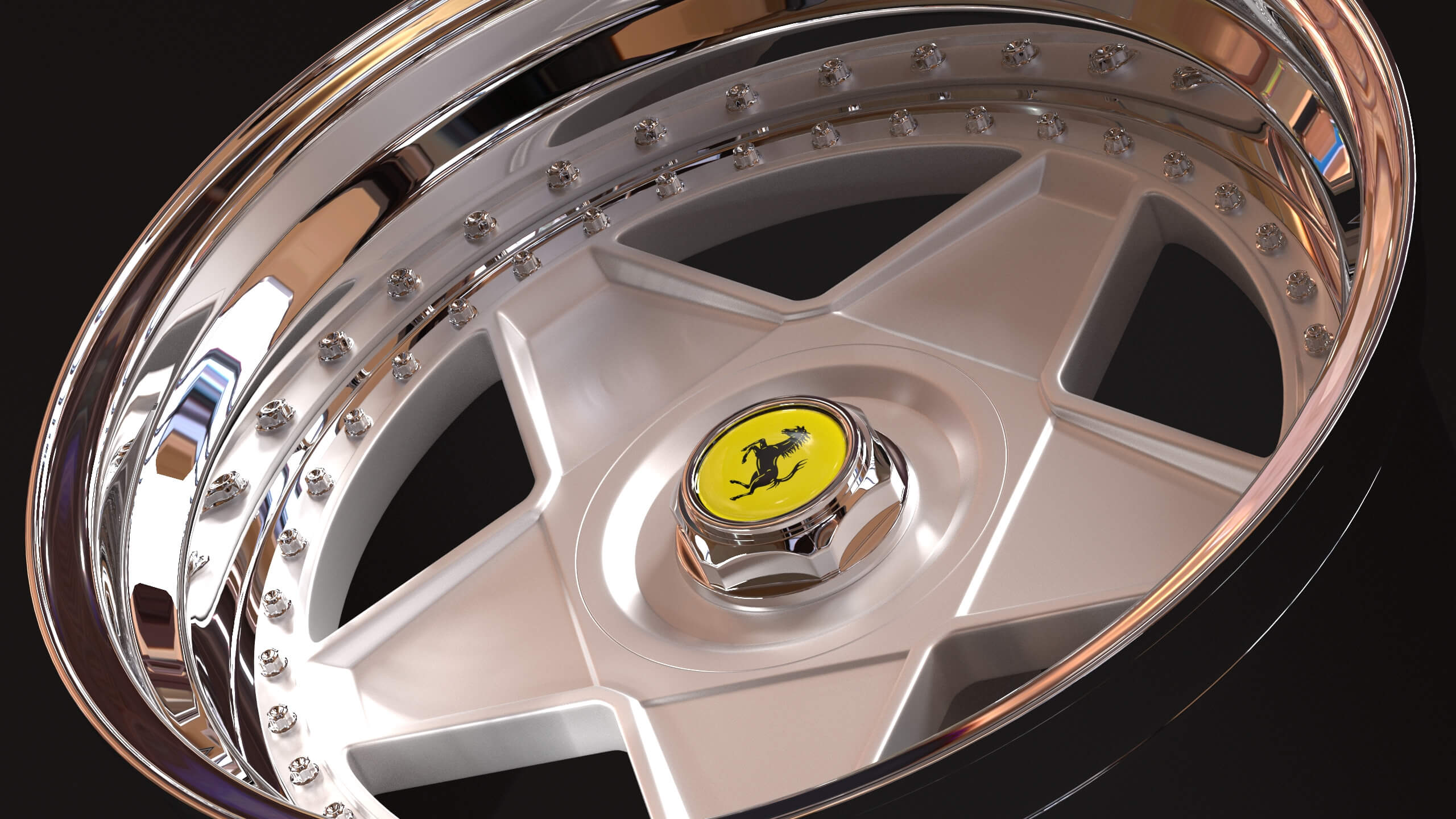 Testarossa Stance Wheels - 3D Print Model by bayazoff