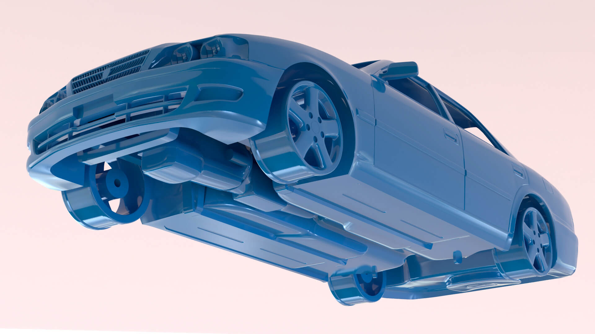 Toyota Chaser JZX100 Scale Print Kit - 3D Model by bayazoff