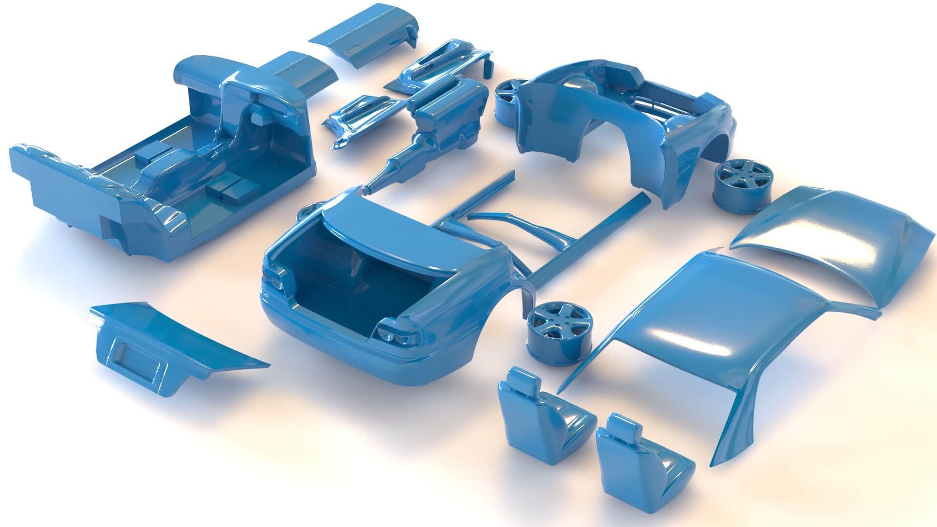 Toyota Chaser JZX100 Scale Print Kit - 3D Model by bayazoff