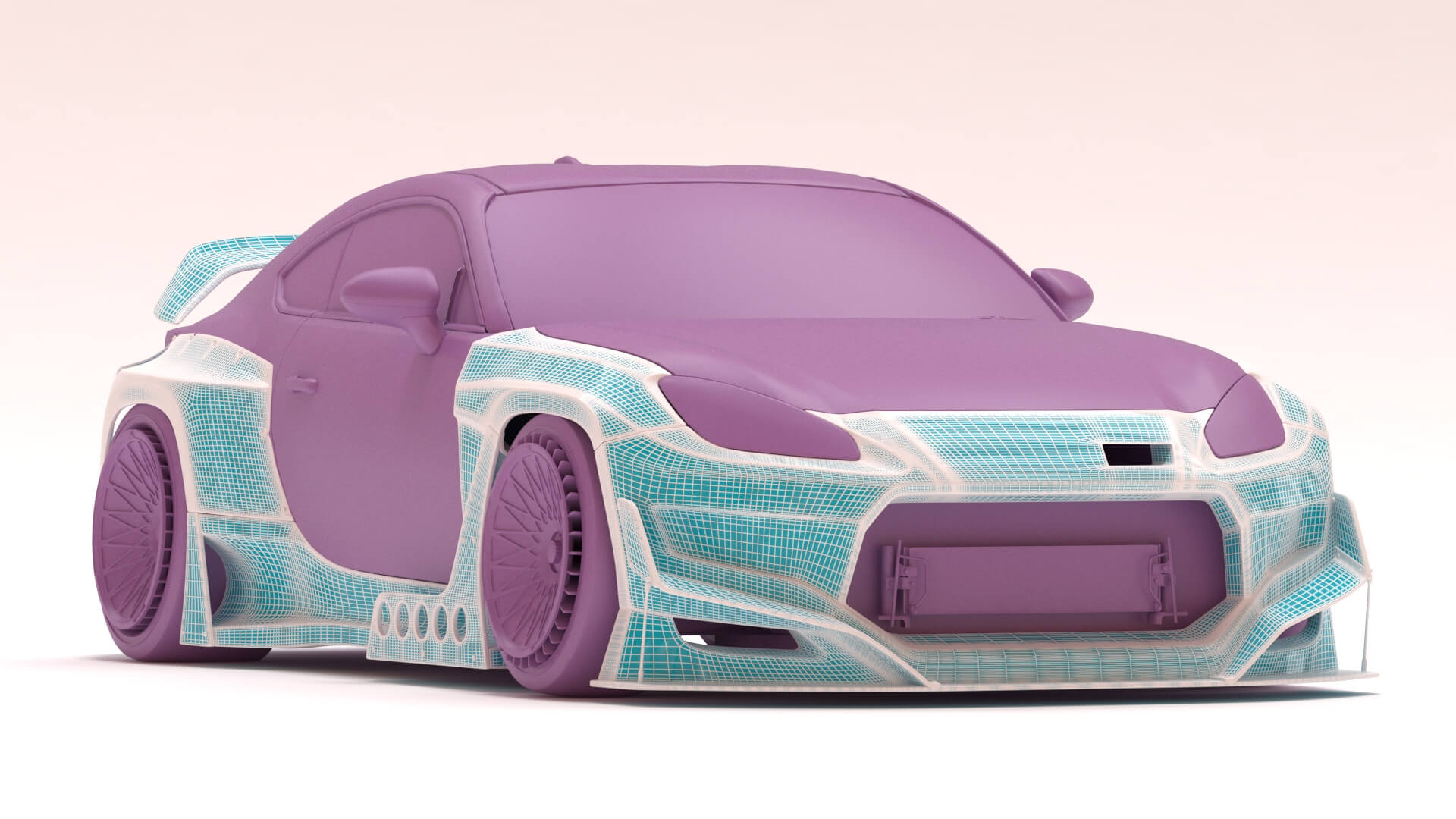 Toyota GR86 Rz Pandem Aero Kit - 3D Print Model by bayazoff