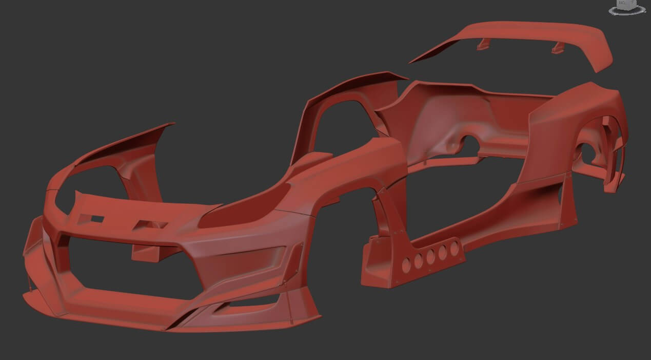 Toyota GR86 Rz Pandem Aero Kit - 3D Print Model by bayazoff