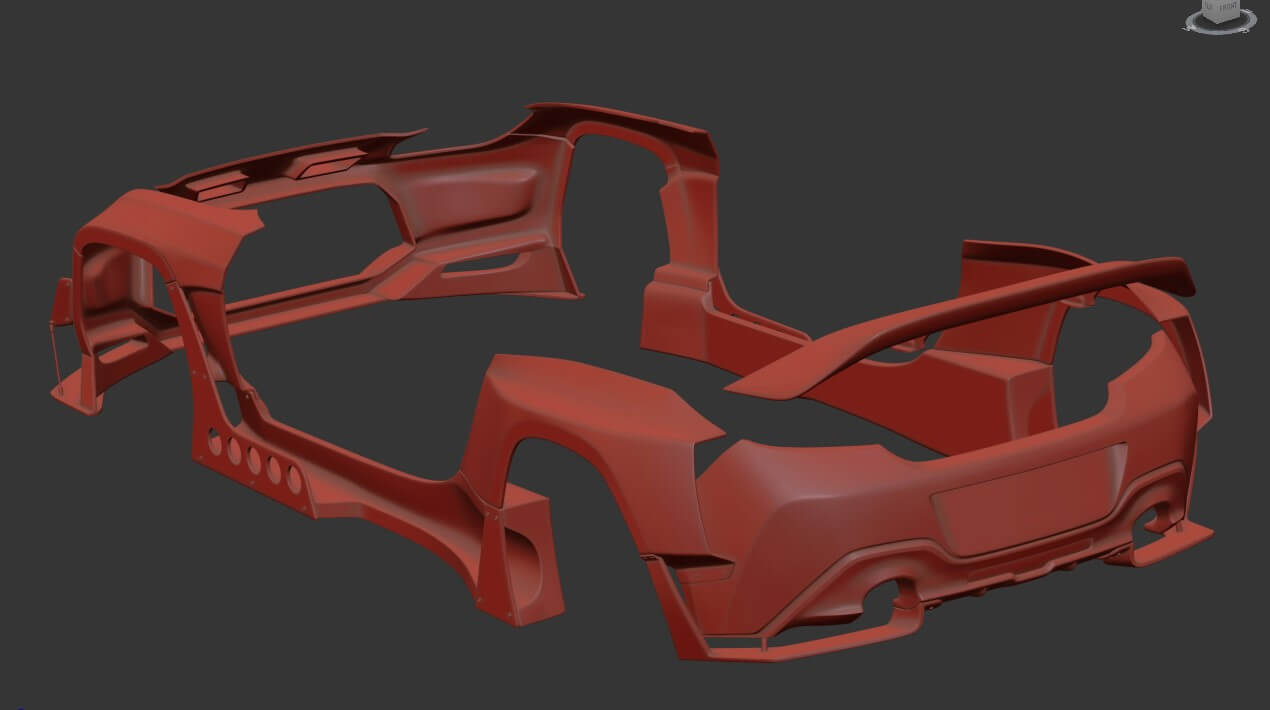 Toyota GR86 Rz Pandem Aero Kit - 3D Print Model by bayazoff