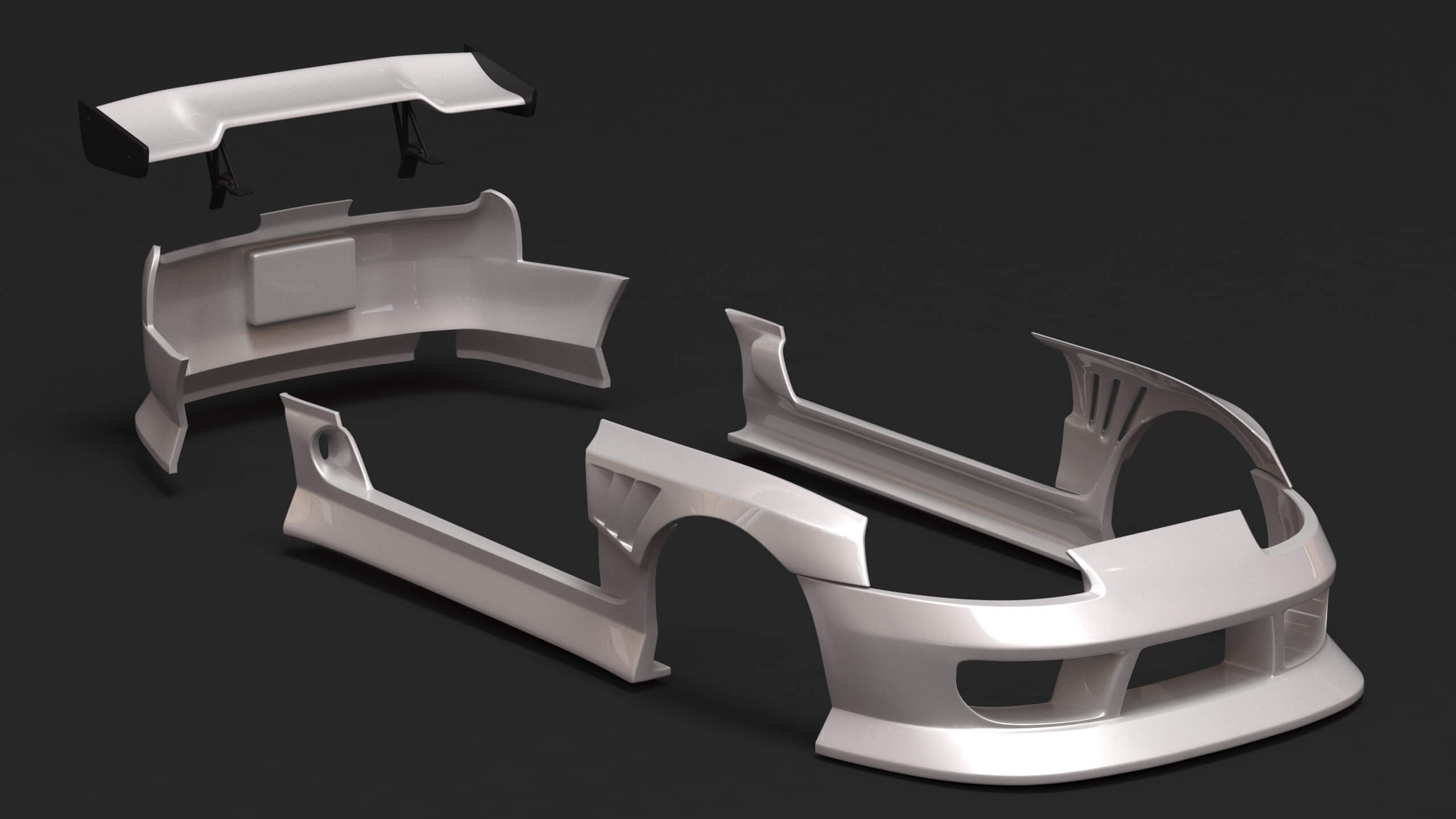 Toyota Supra MK4 Bn Sports Body Kit - 3D Model by bayazoff