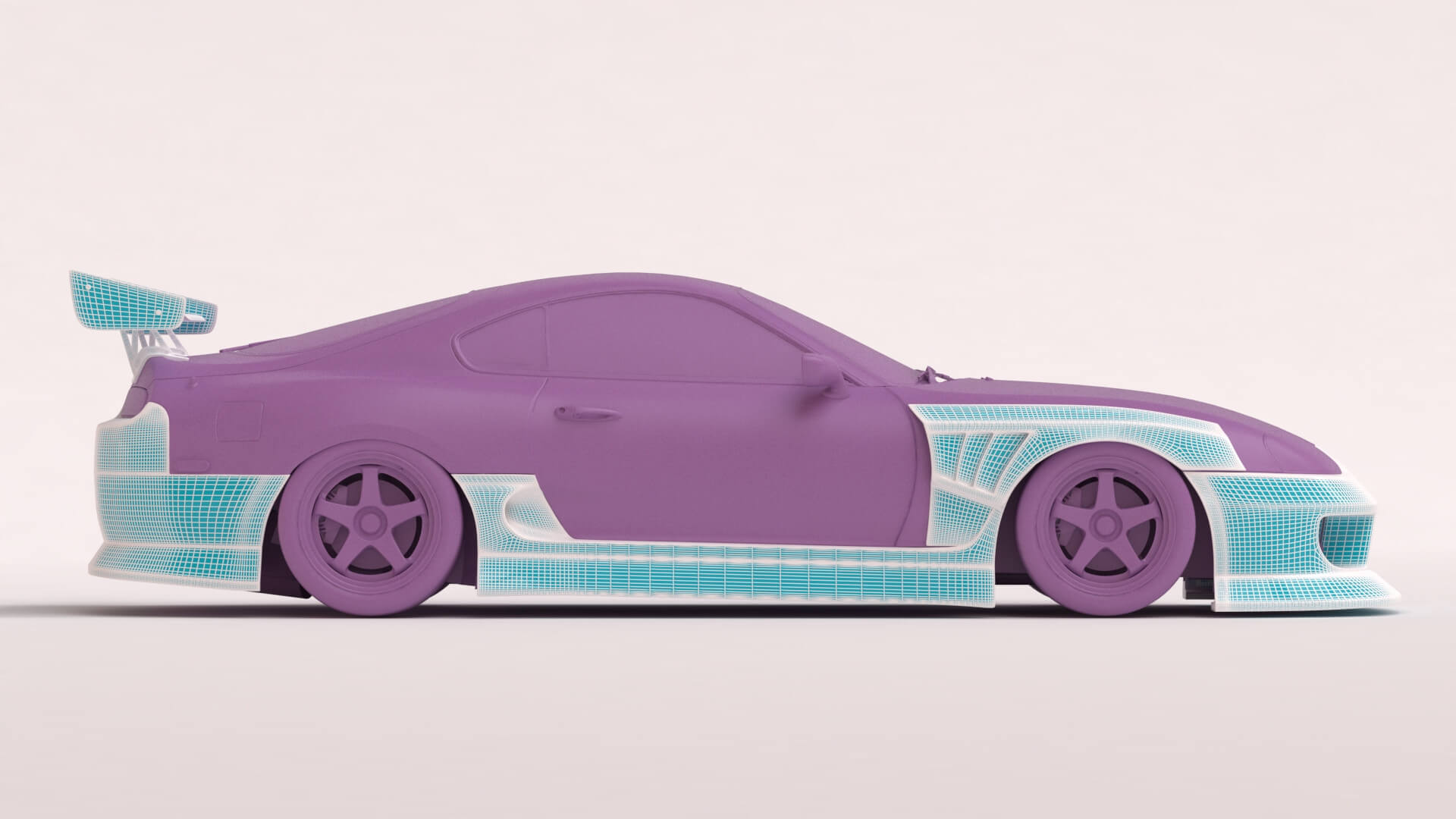 Toyota Supra MK4 Bn Sports Body Kit - 3D Model by bayazoff