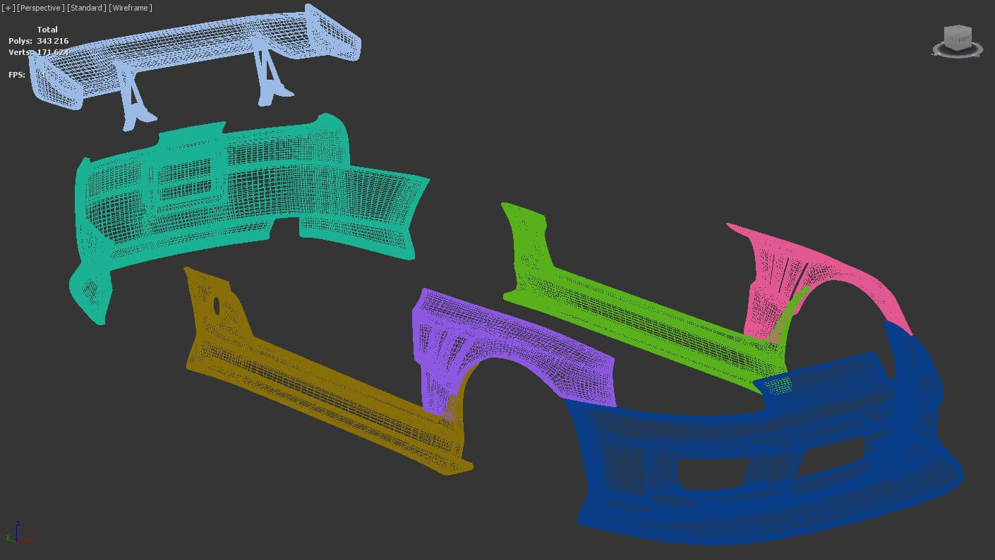 Toyota Supra MK4 Bn Sports Body Kit - 3D Model by bayazoff