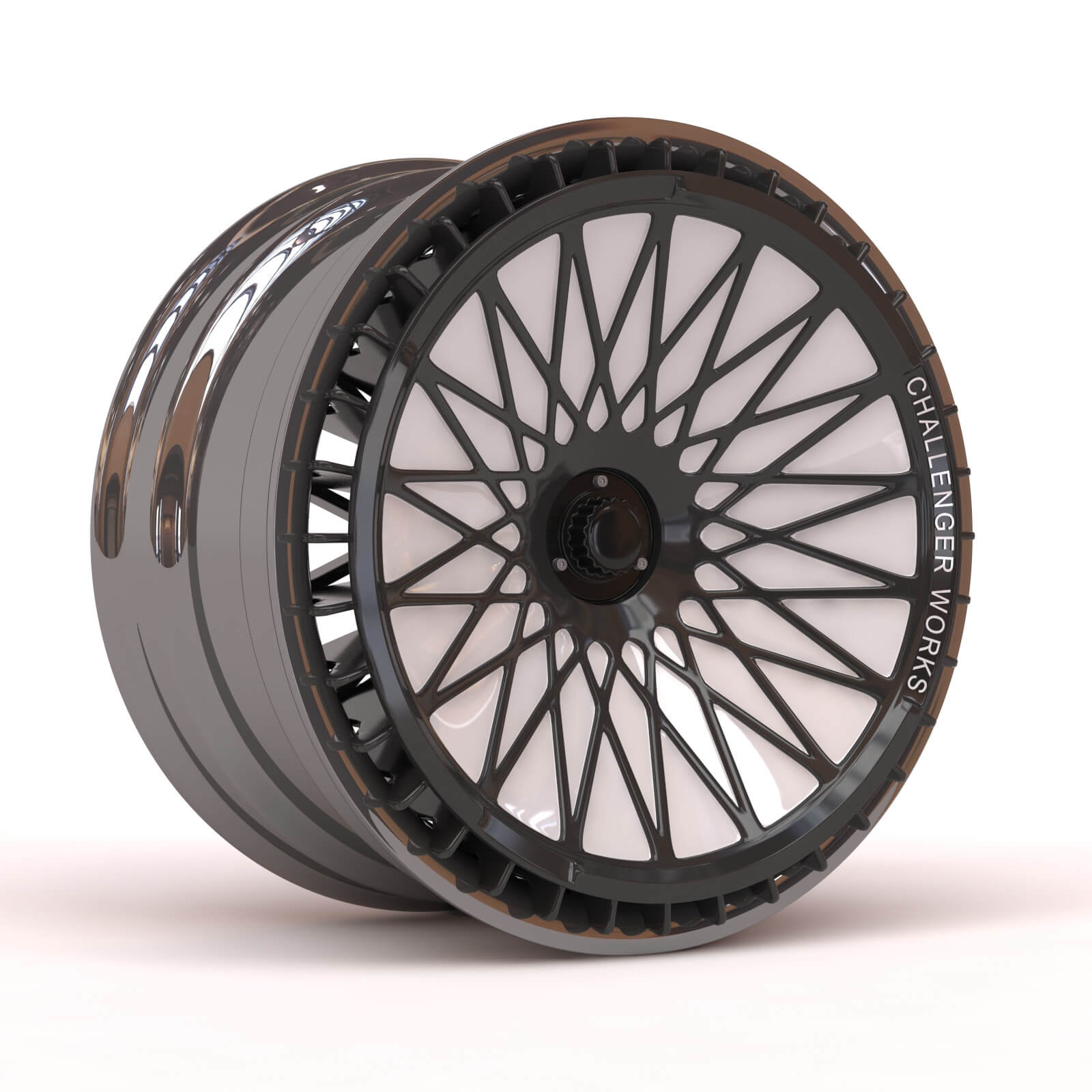 Turbofan Rim Printable Five Parts - 3D Model by bayazoff