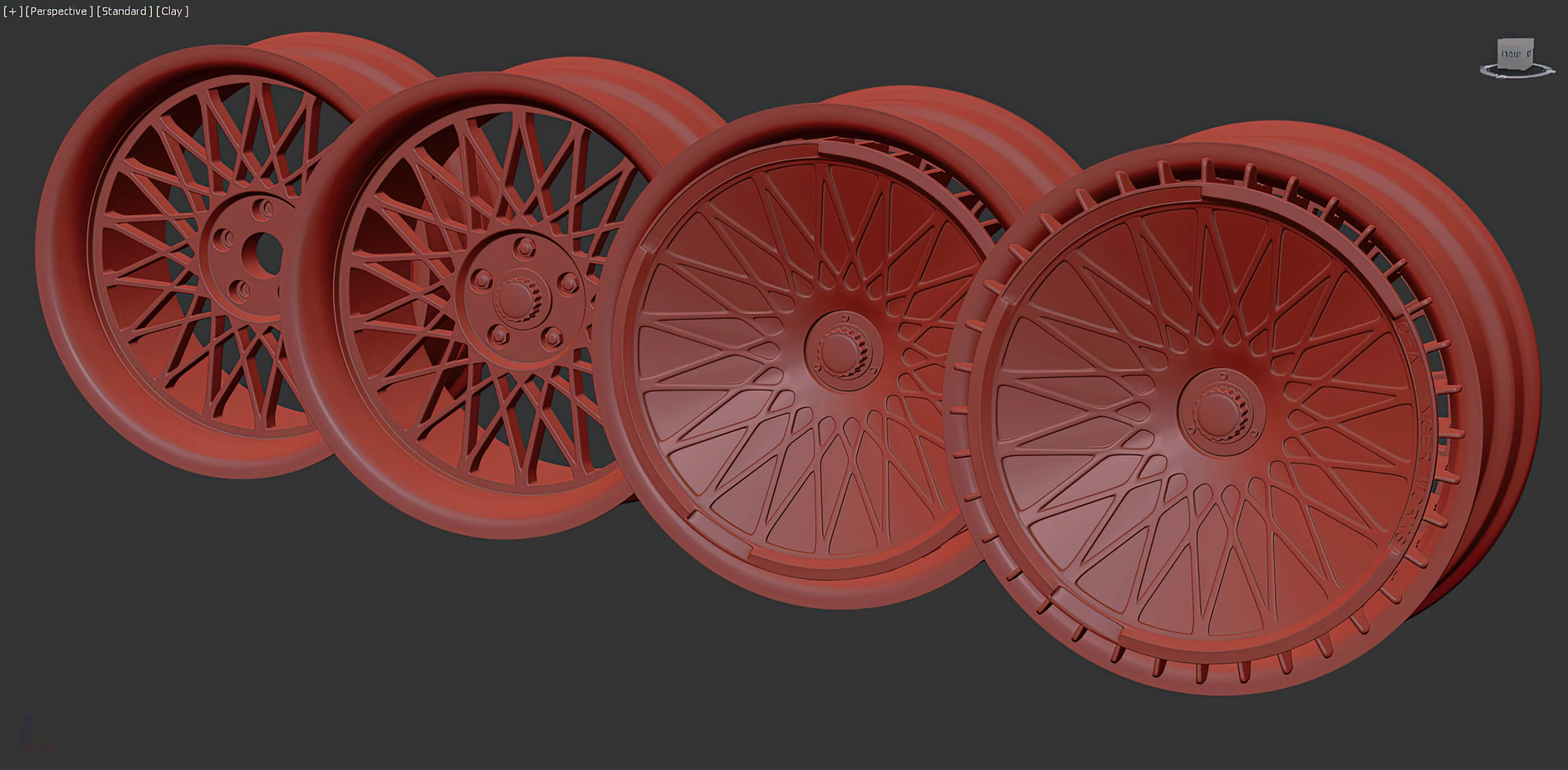 Turbofan Rim Printable Five Parts - 3D Model by bayazoff
