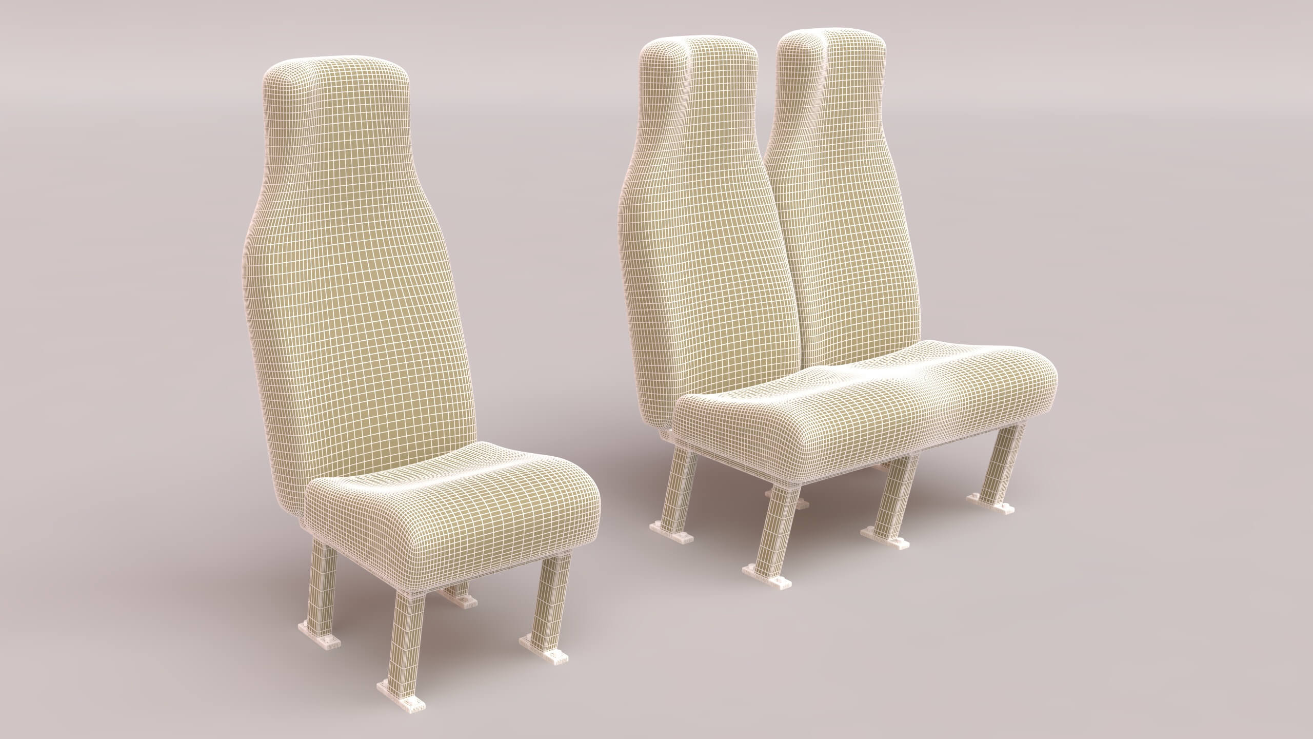 Van Seats Printable - 3D Print Model by bayazoff
