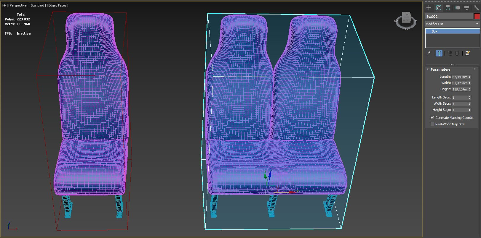 Van Seats Printable - 3D Model by bayazoff