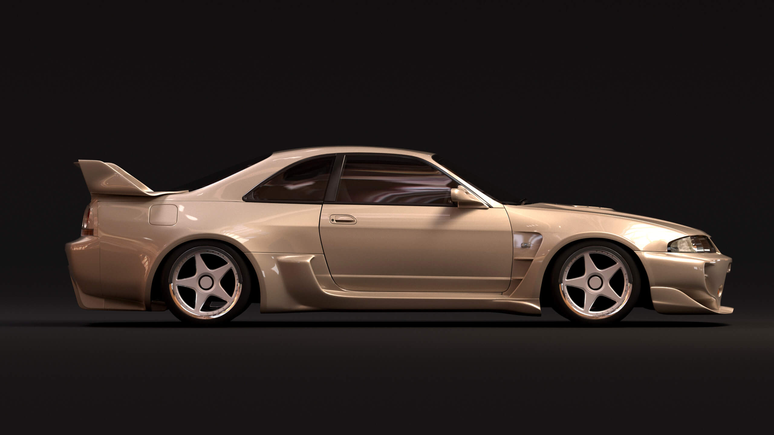 Veilside GT-R 33 Combat Evolution Body Kit 3D Model by bayazoff