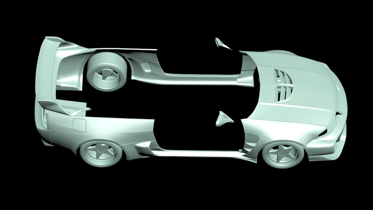 Veilside GT-R 33 Combat Evolution Body Kit 3D Model by bayazoff