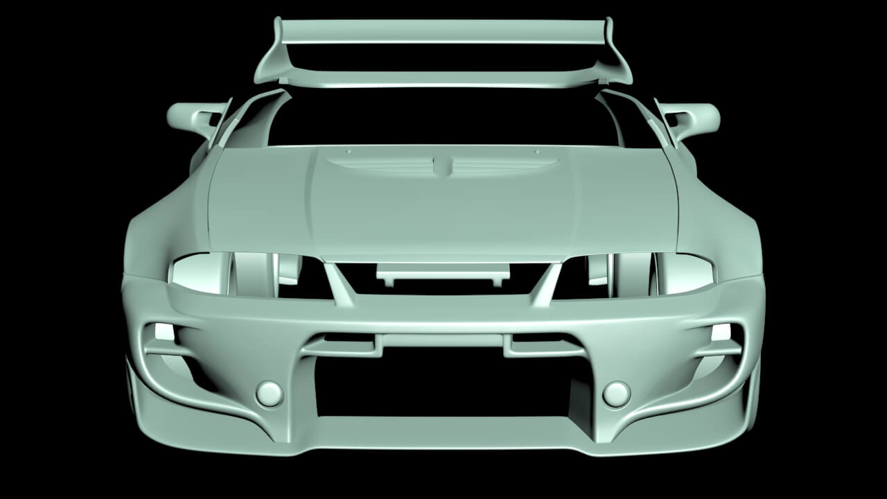 Veilside GT-R 33 Combat Evolution Body Kit 3D Print Model by bayazoff