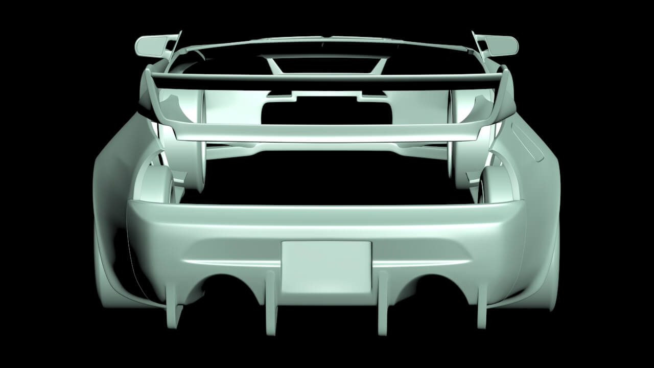 Veilside GT-R 33 Combat Evolution Body Kit 3D Model by bayazoff
