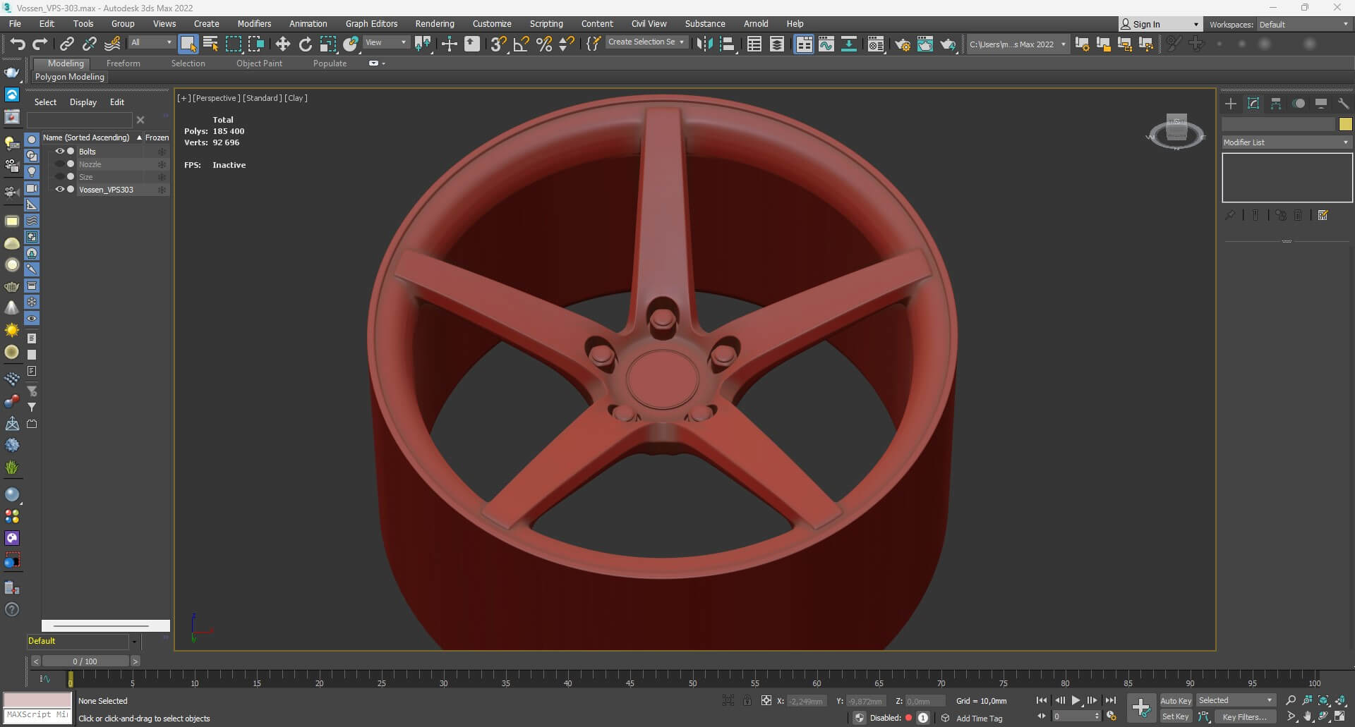 Vossen VPS-303 Rim 3D Model by bayazoff