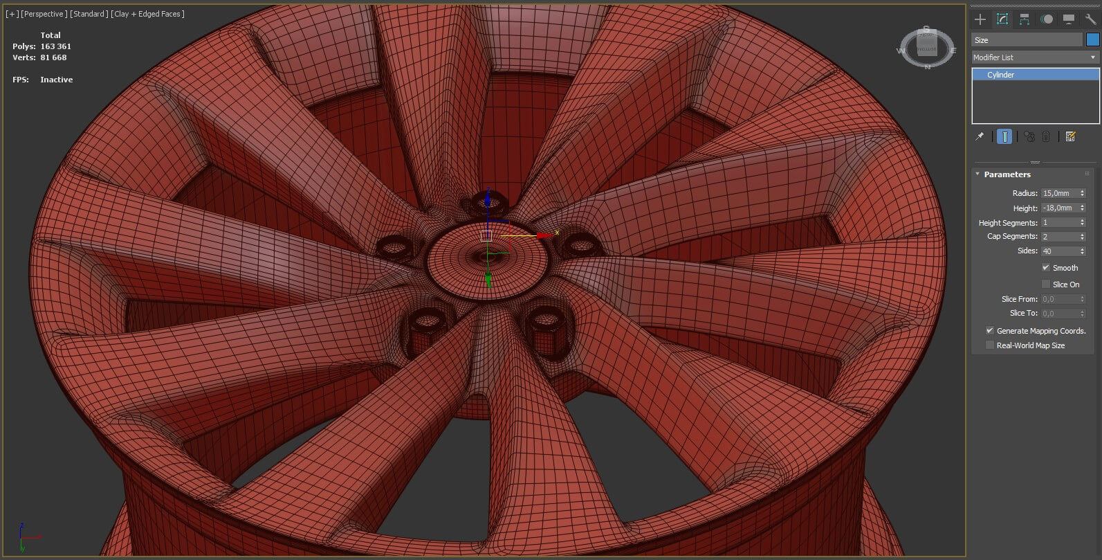 VW Scirocco Turbine Wheels Printable - 3D Model by bayazoff