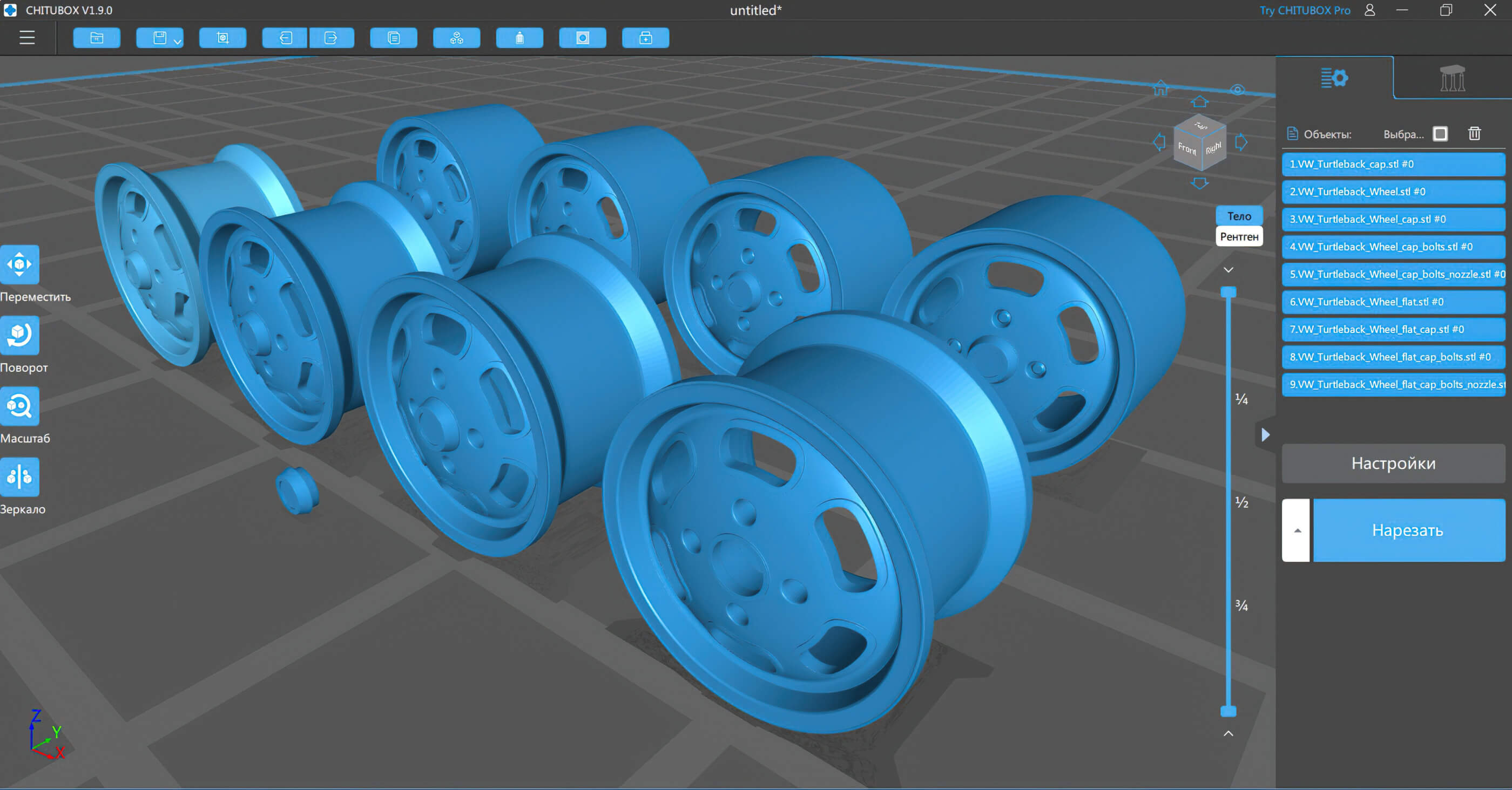 VW Turtleback Wheels Printable - 3D Model by bayazoff