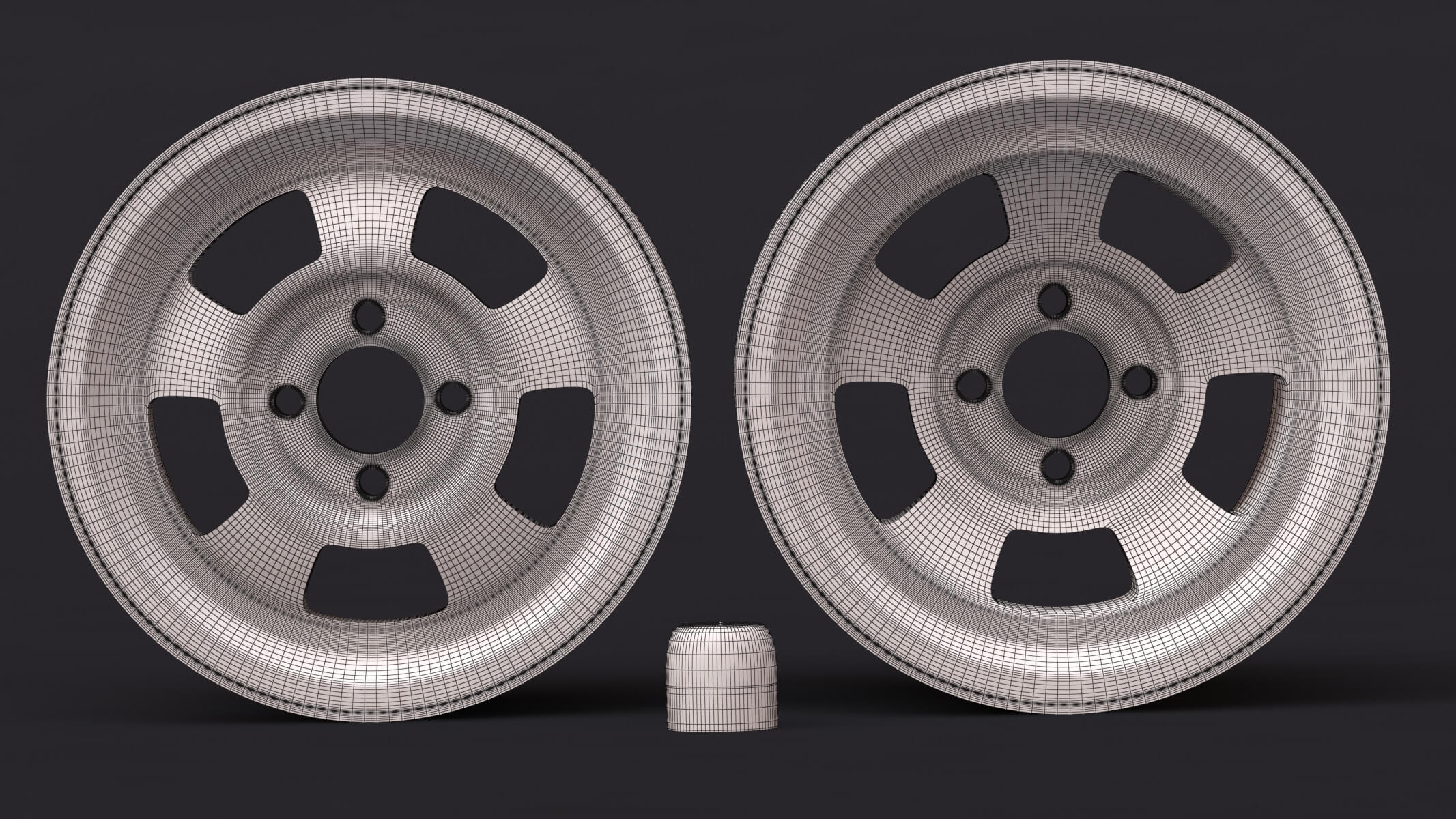 Wolfrace Slot Mag Front-Rear Rims Printable 3D Model by bayazoff