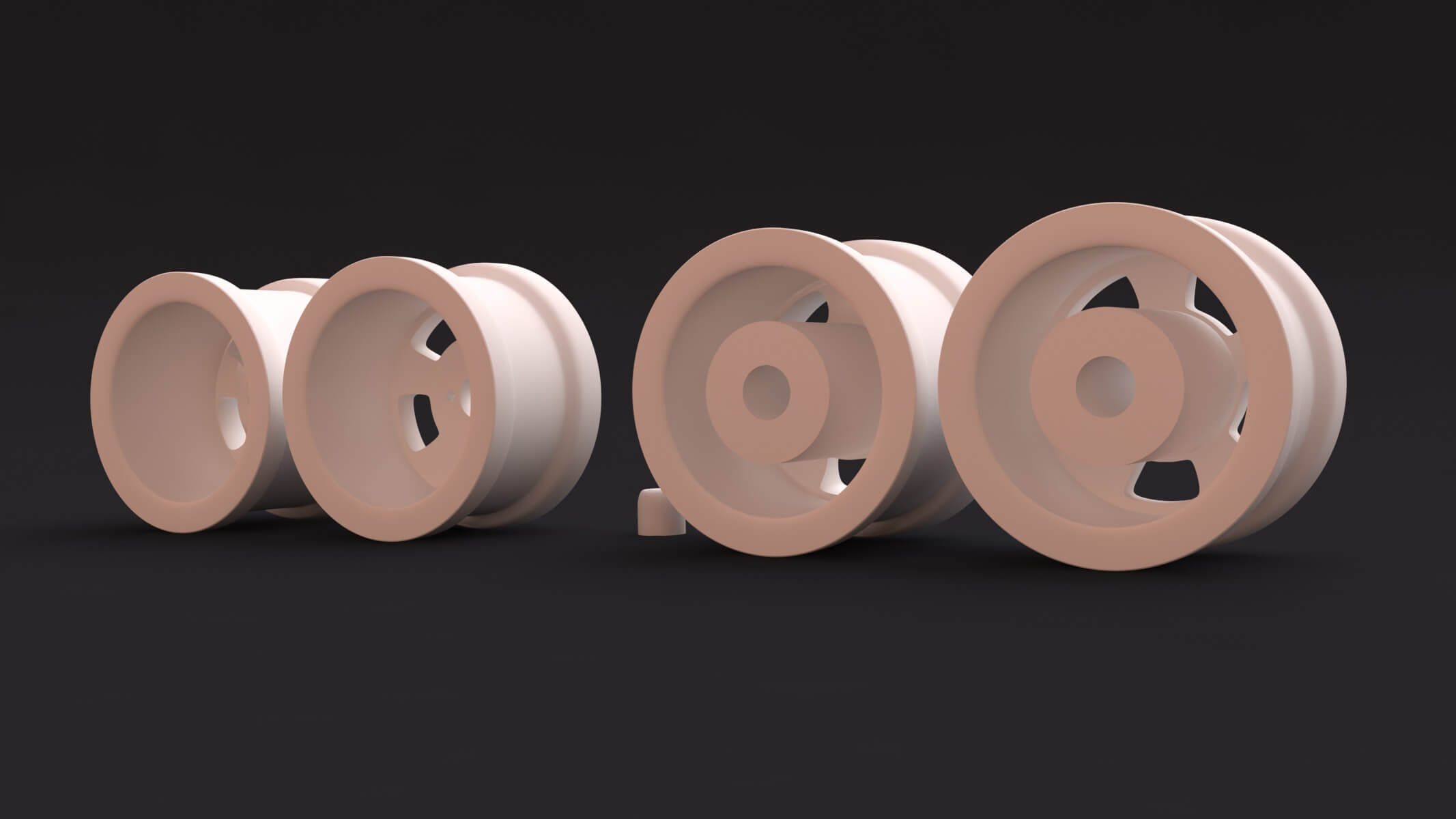 Wolfrace Slot Mag Front-Rear Rims Printable 3D Model by bayazoff