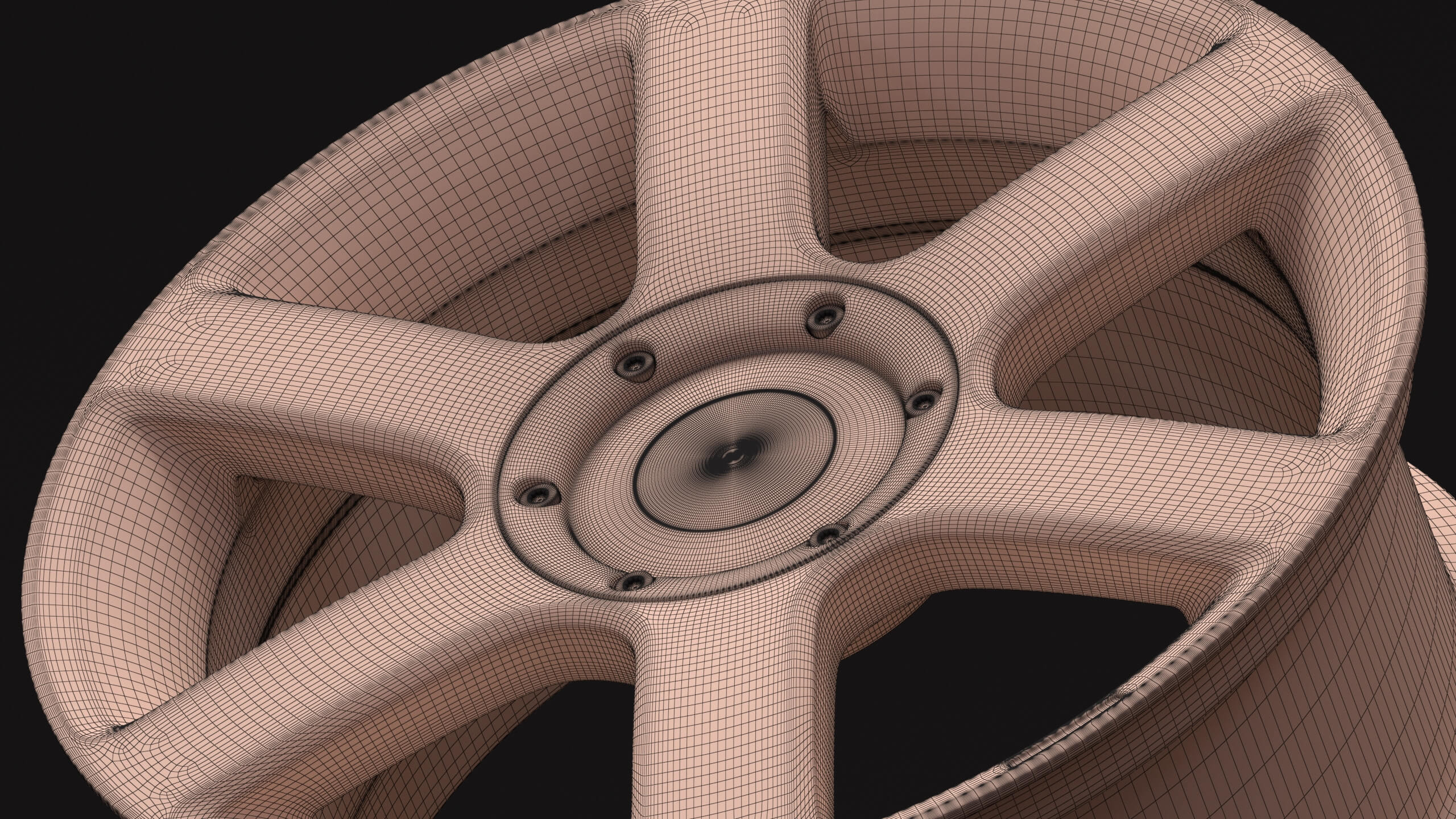 Wolfrace Voodoo Rim - 3D Print Model by bayazoff