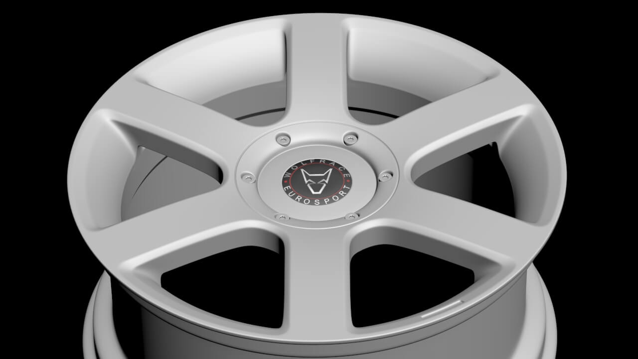 Wolfrace Voodoo Rim - 3D Print Model by bayazoff