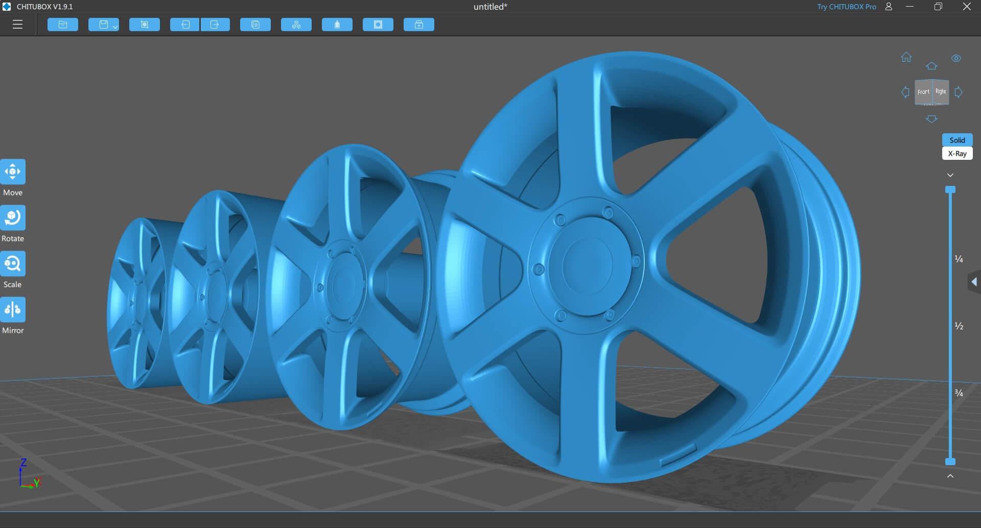 Wolfrace Voodoo Rim - 3D Print Model by bayazoff