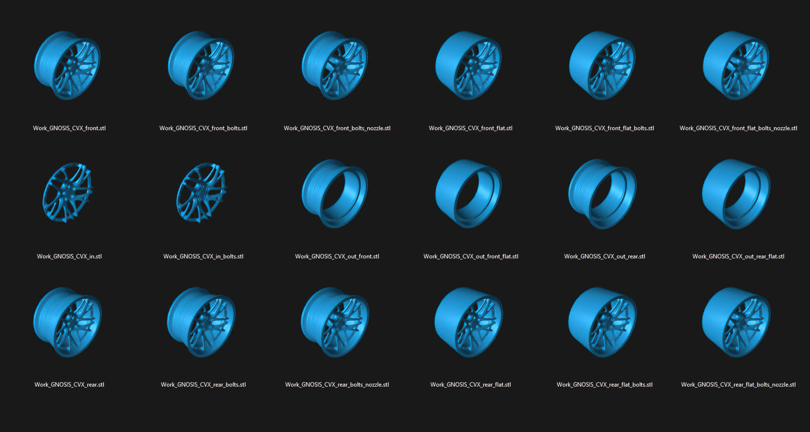 Work Gnosis Cvx Rim Printable - 3D Model by bayazoff