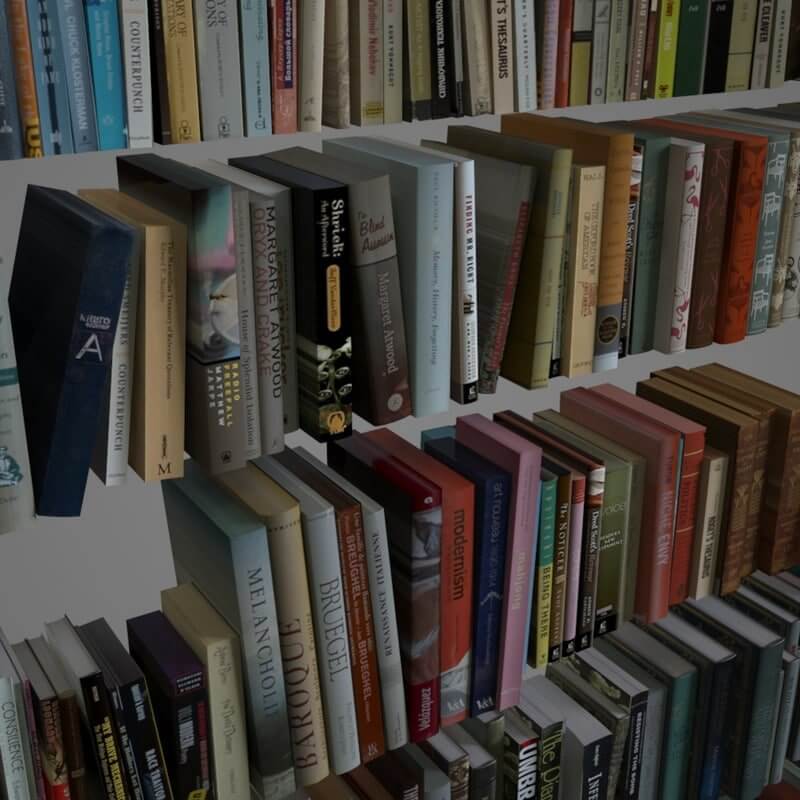400 Realistic Books - 3D Model by BBB3viz