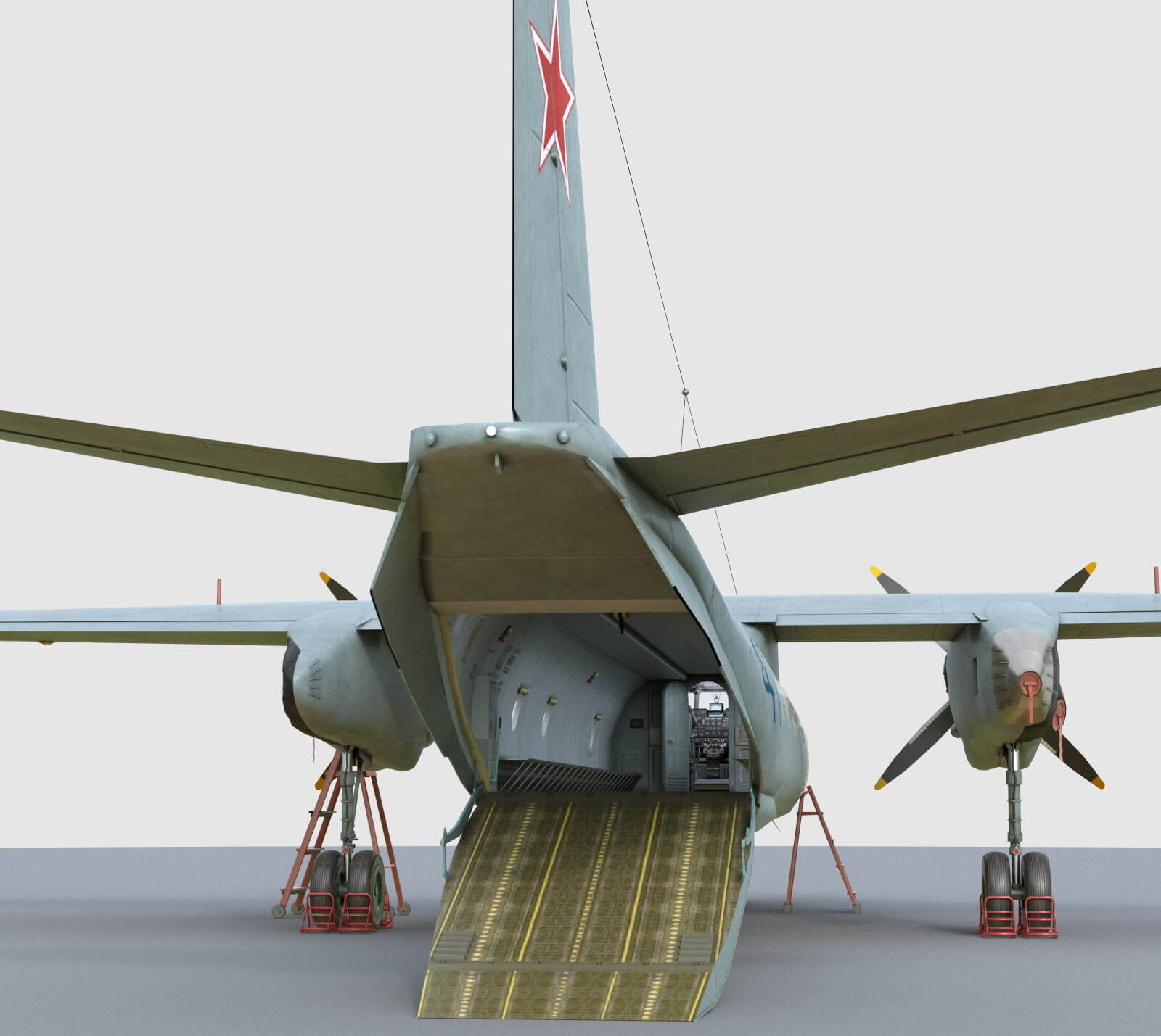 Antonov AN-26 Ru Af 3D Model by be-gemot