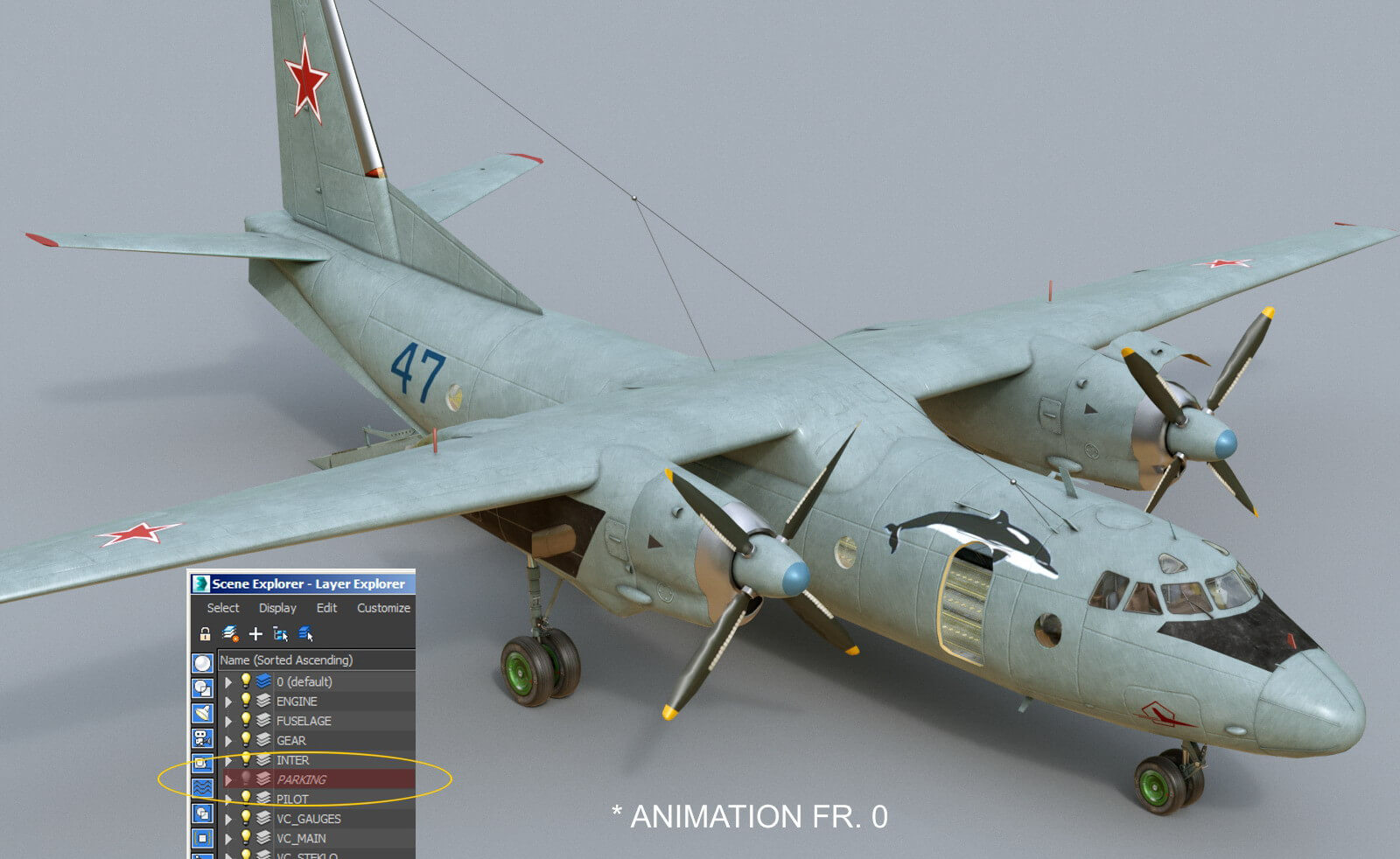 Antonov AN-26 Ru Af 3D Model by be-gemot