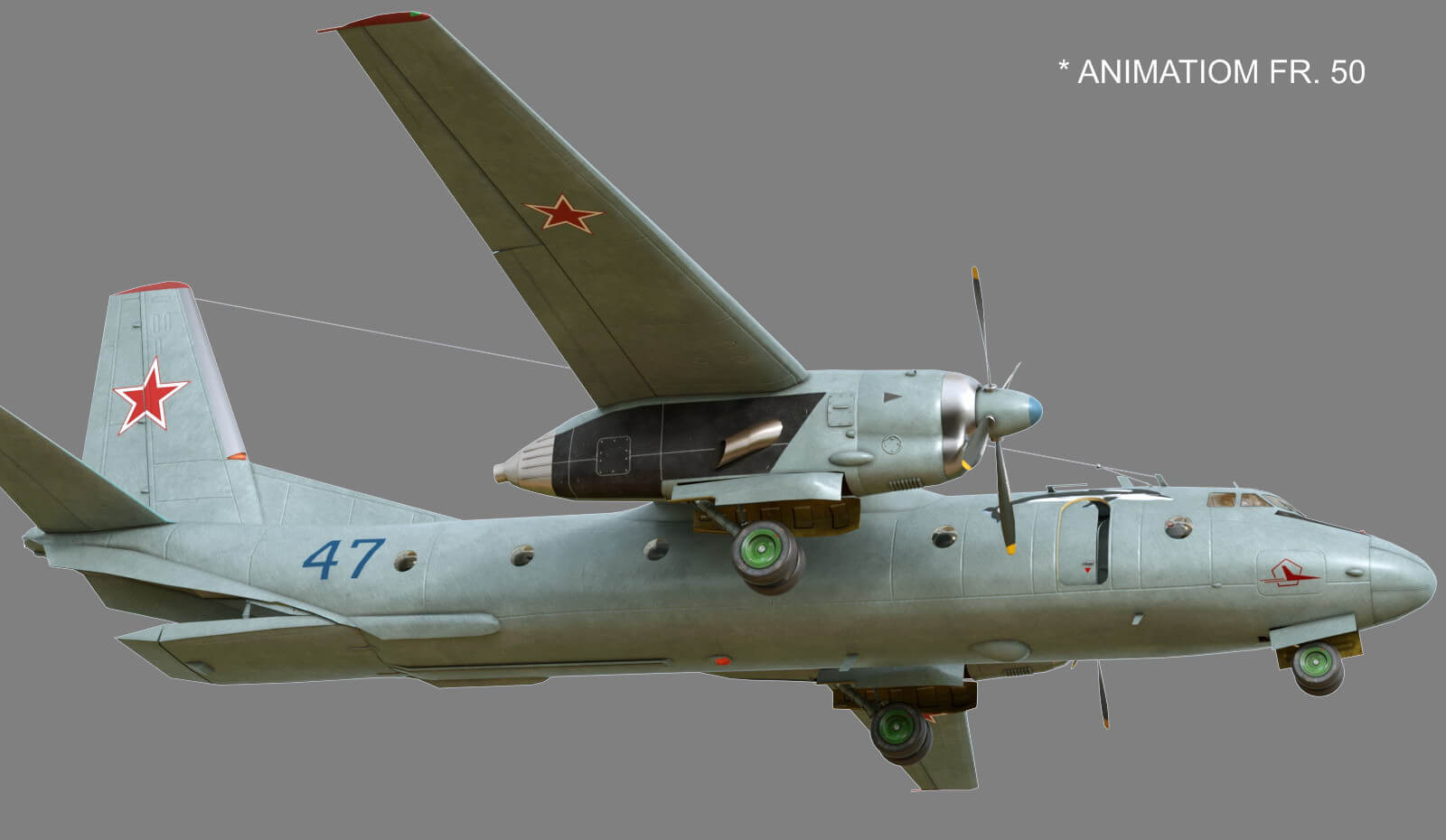 Antonov AN-26 Ru Af 3D Model by be-gemot