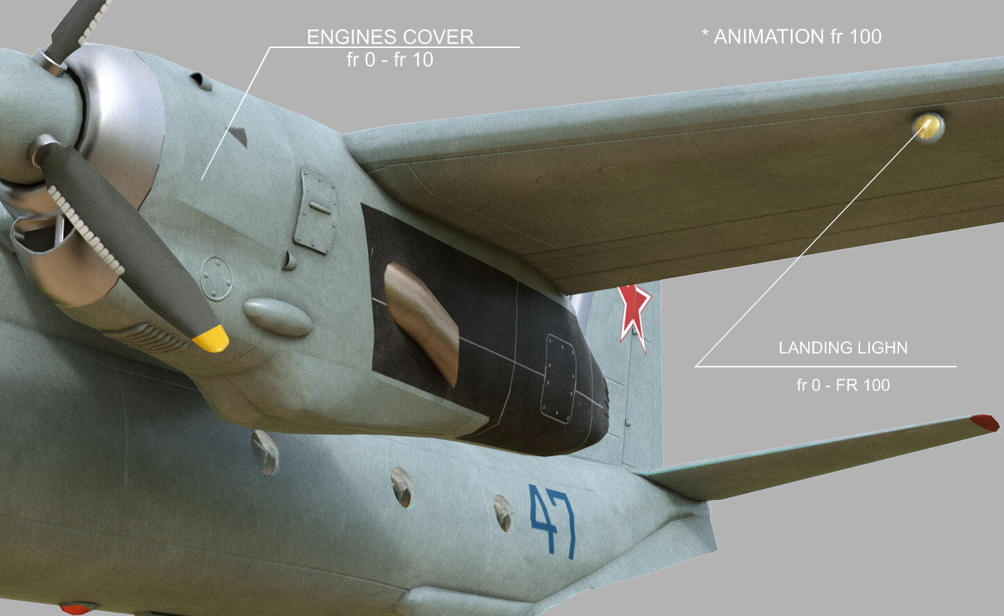 Antonov AN-26 Ru Af 3D Model by be-gemot