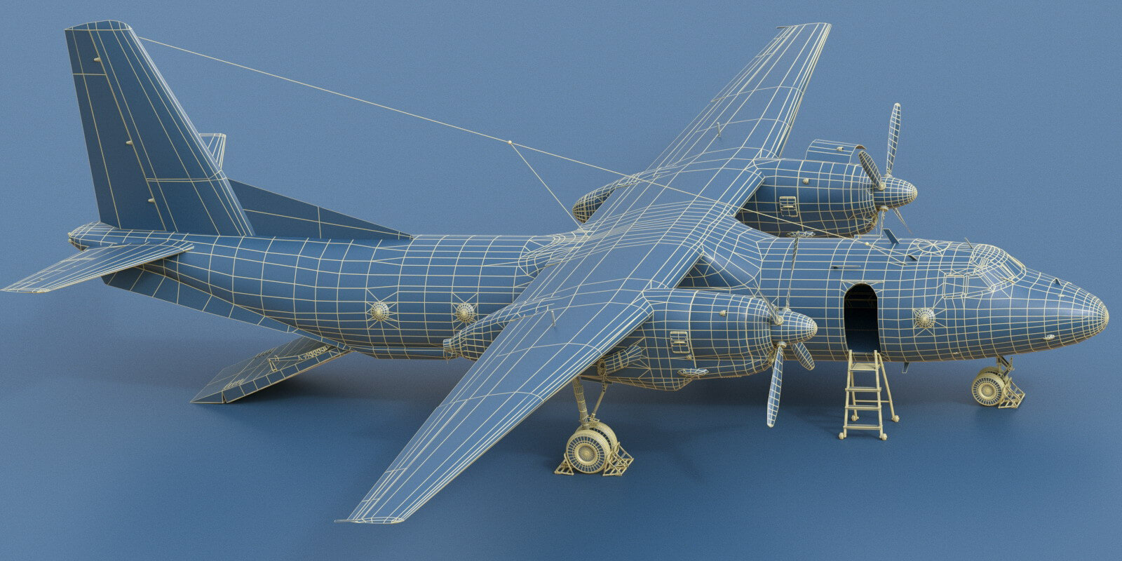 Antonov AN-26 Ru Af 3D Model by be-gemot