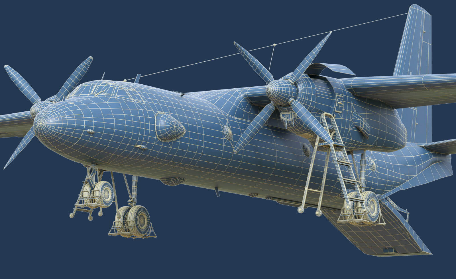 Antonov AN-26 Ru Af 3D Model by be-gemot