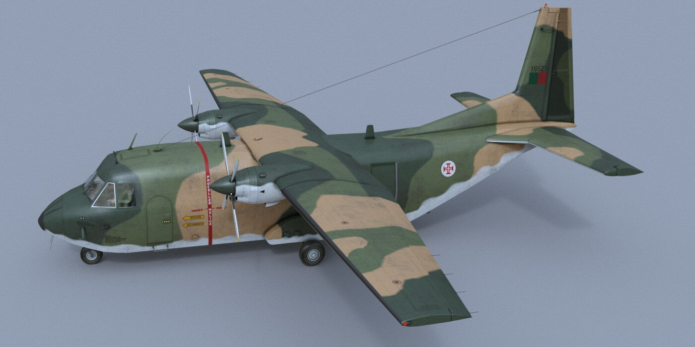 Casa C-212-200 Aviocar 3D Model by be-gemot