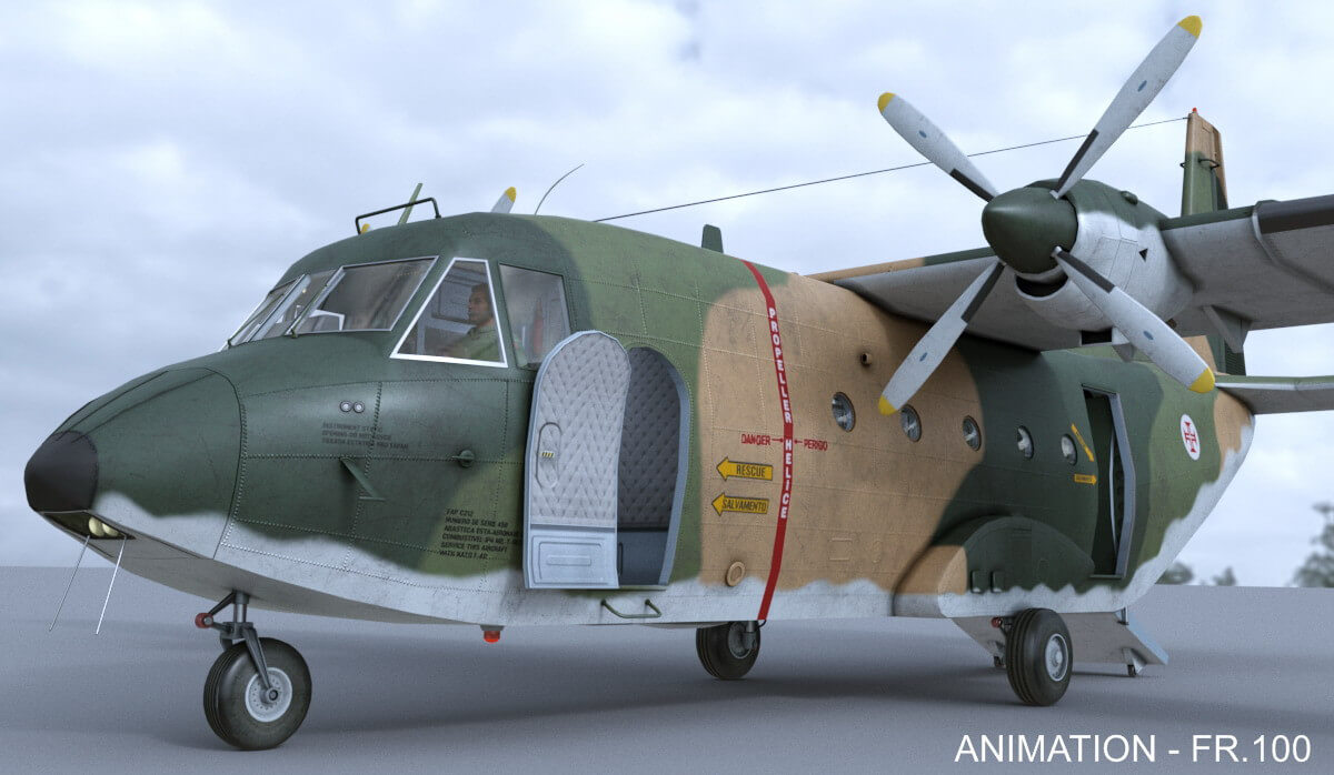 Casa C-212-200 Aviocar 3D Model by be-gemot