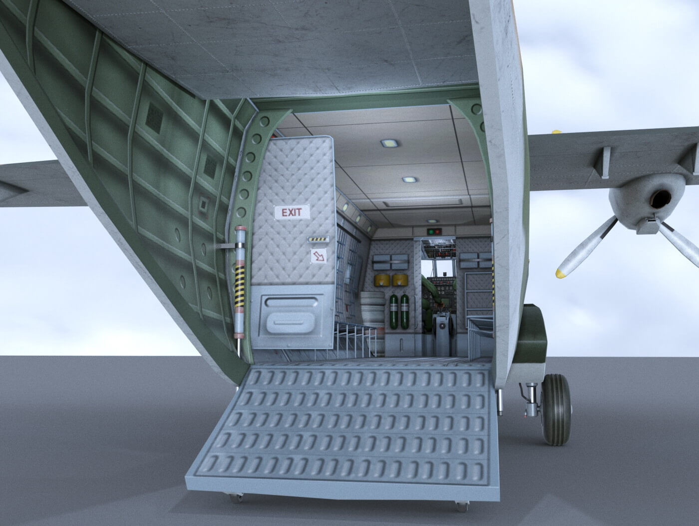 Casa C-212-200 Aviocar 3D Model by be-gemot