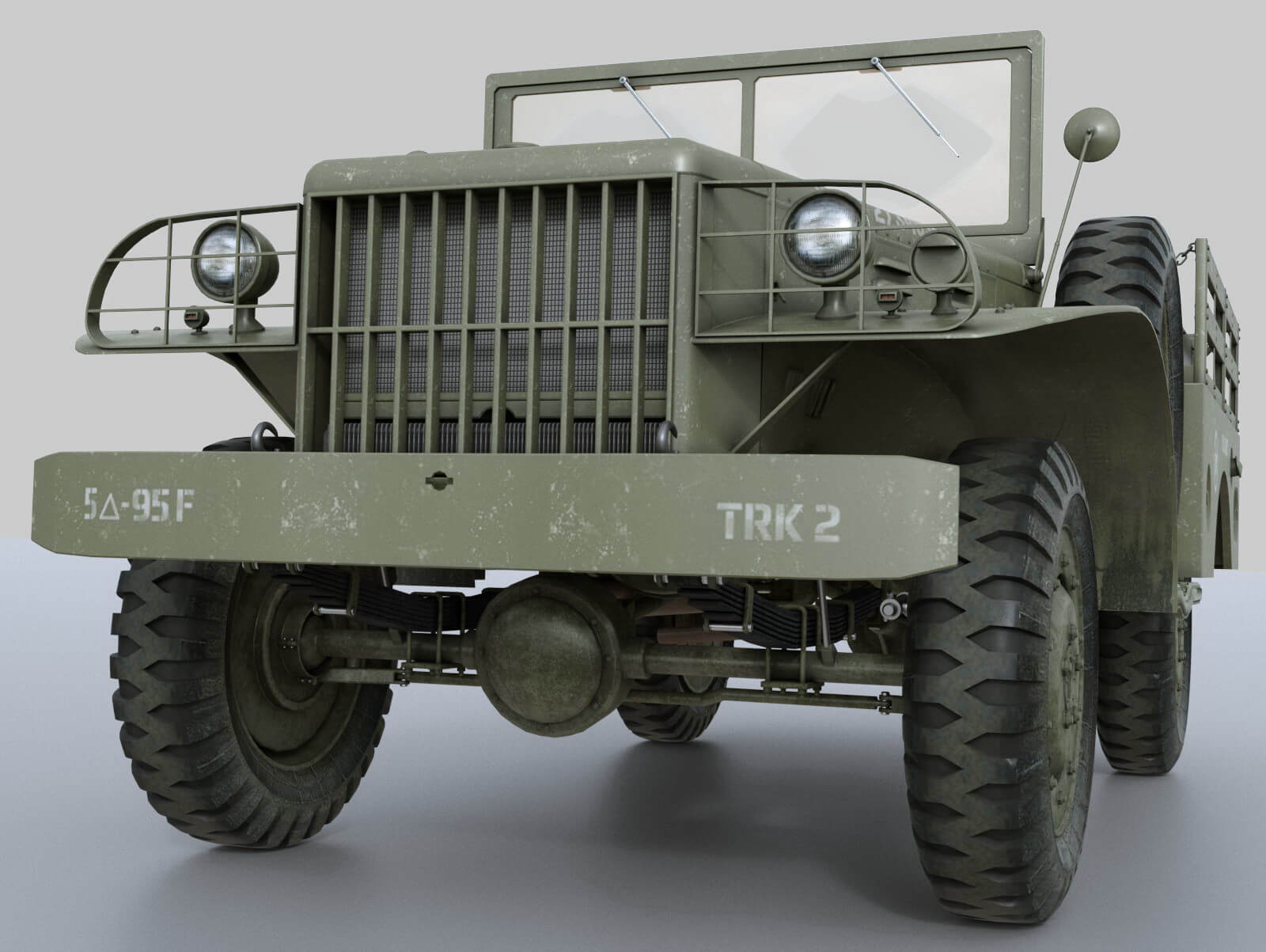 Dodge WC-51 Military Truck 3D Model by be-gemot