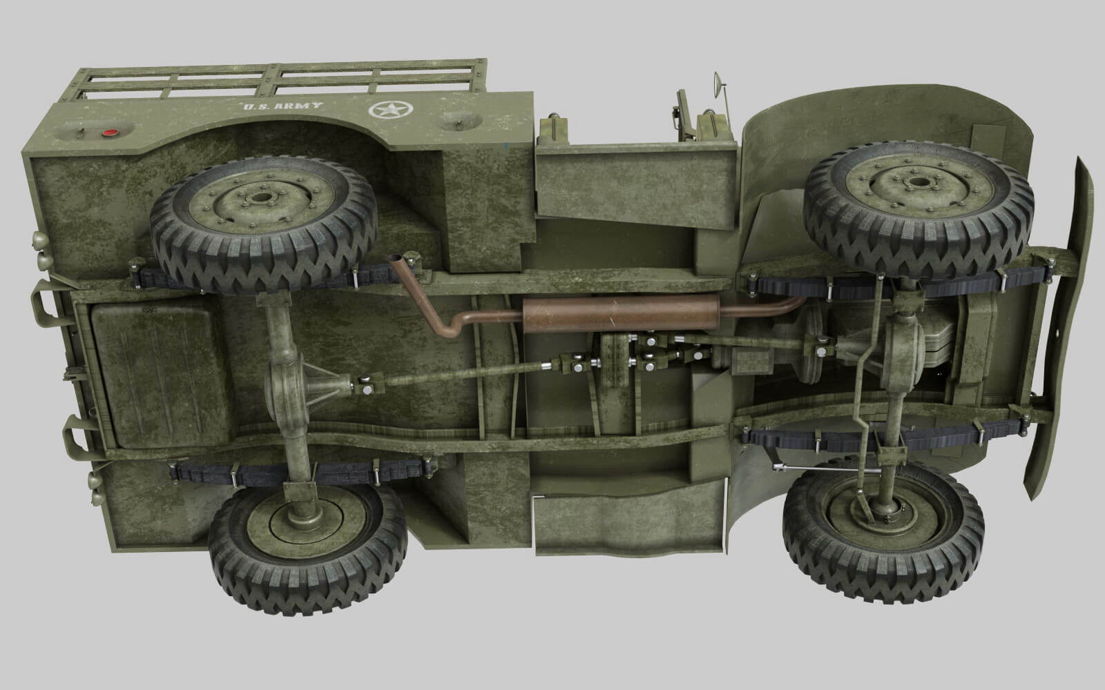 Dodge WC-51 Military Truck 3D Model by be-gemot