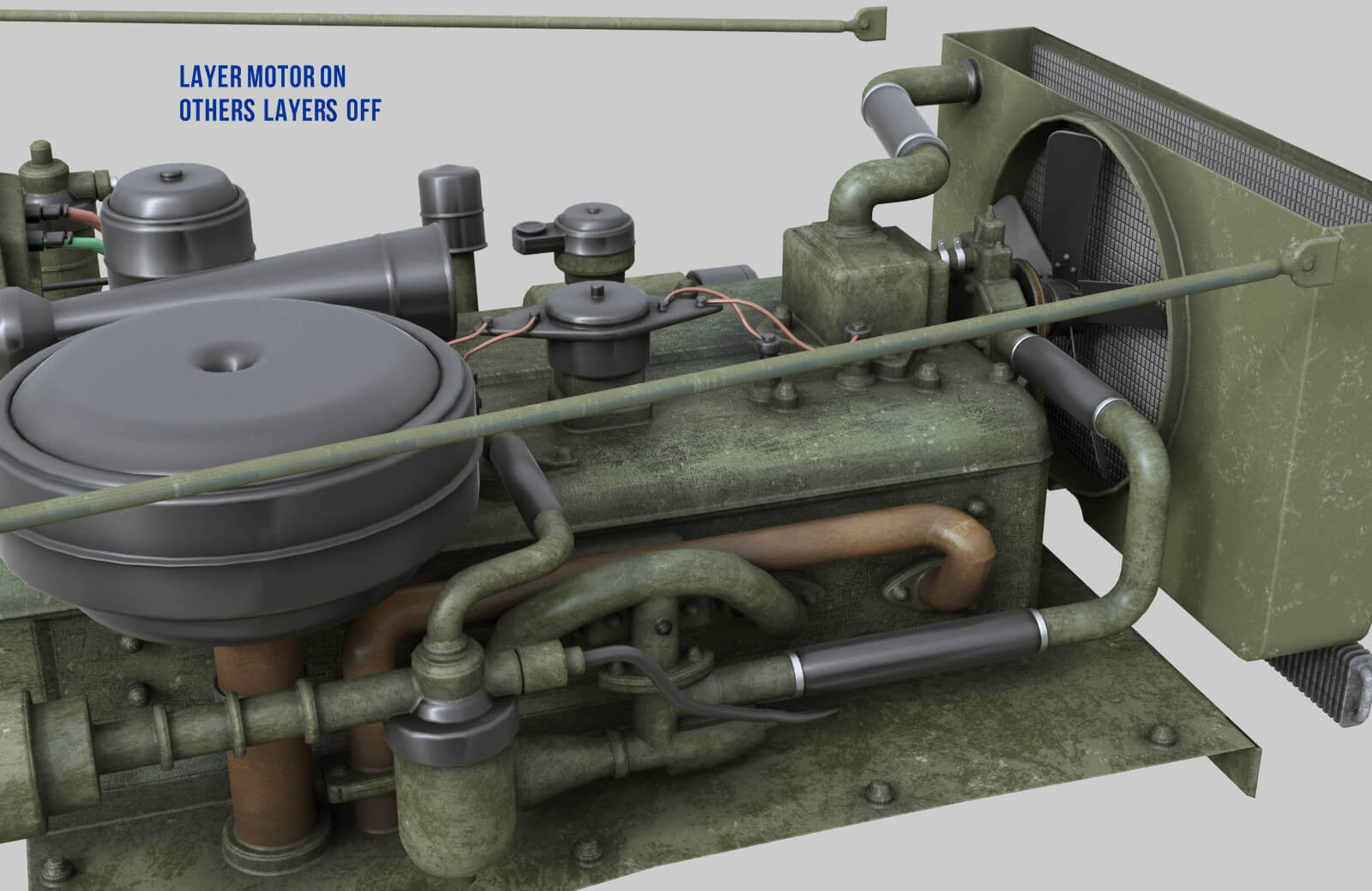 Dodge WC-51 Military Truck 3D Model by be-gemot